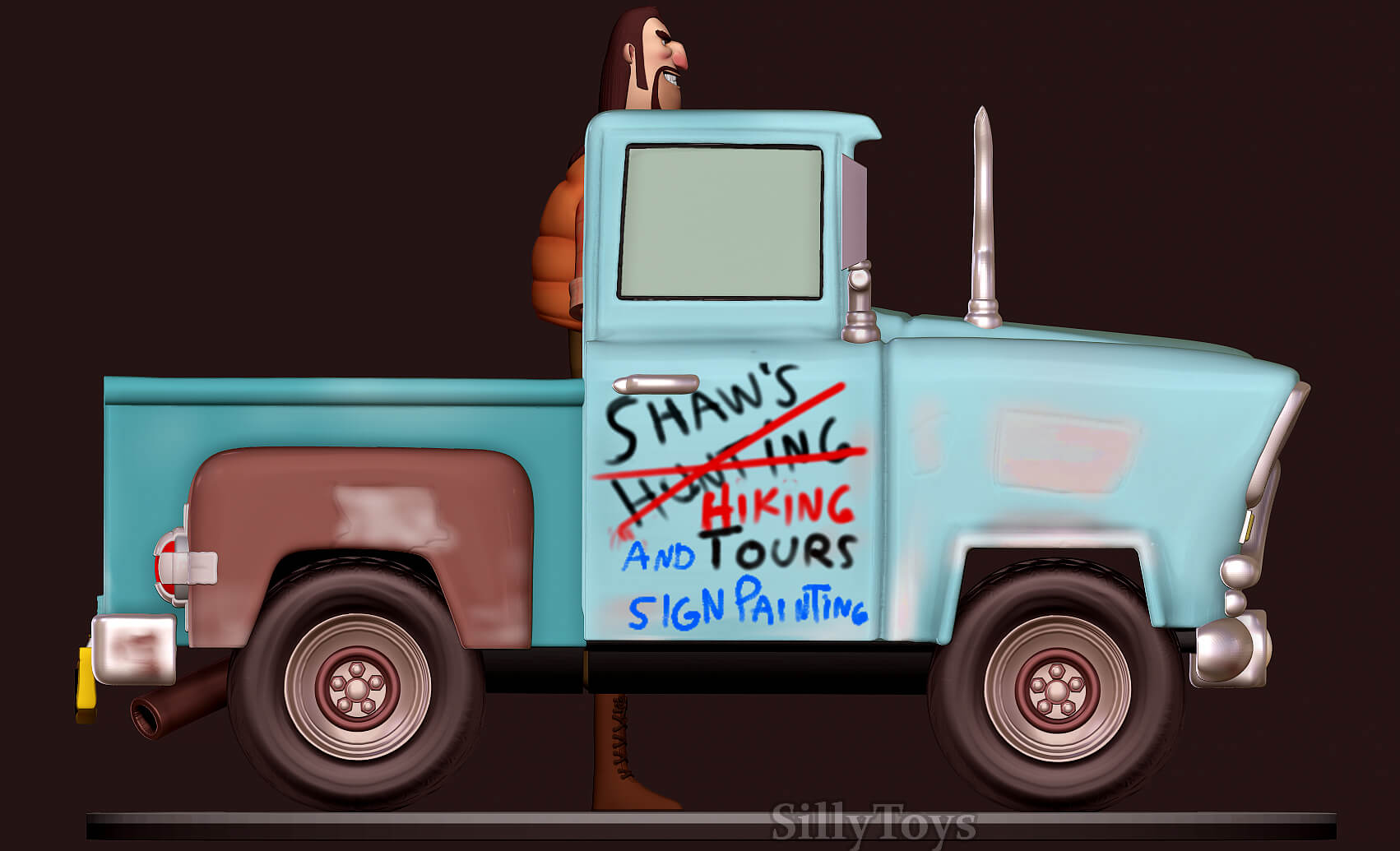 Shaw With His Car - Open Season 3D Model by SillyToys