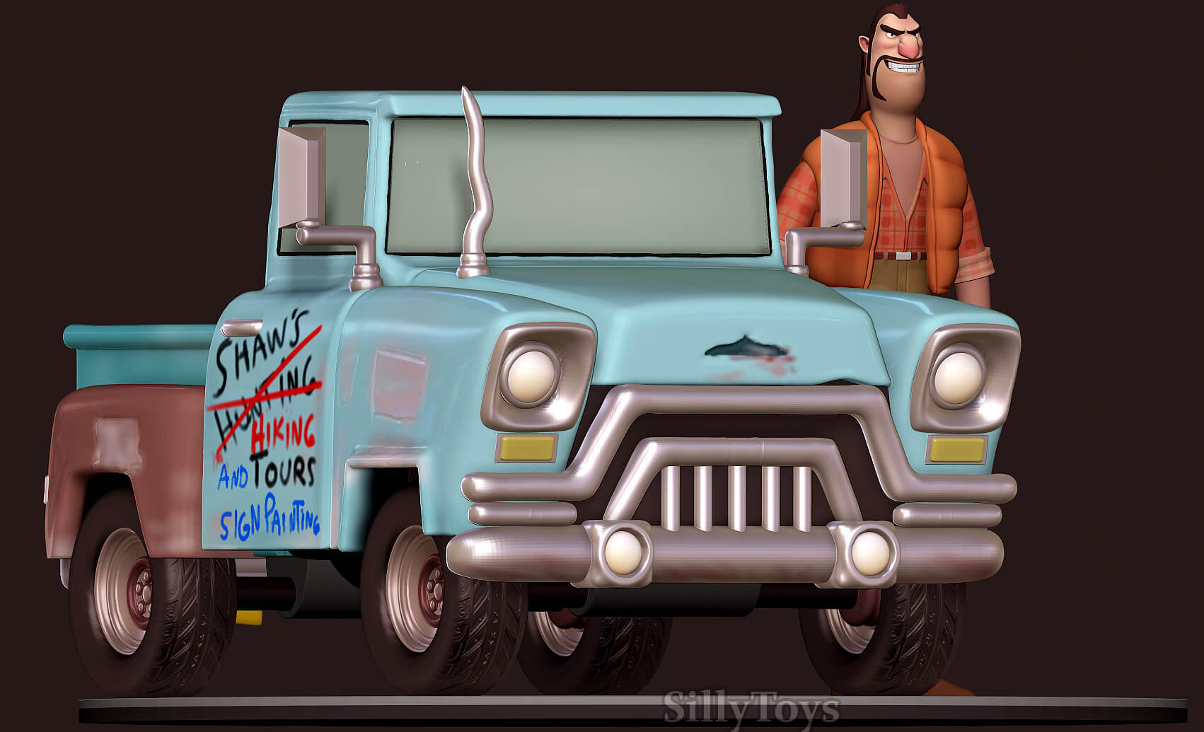 Shaw With His Car - Open Season 3D Model by SillyToys