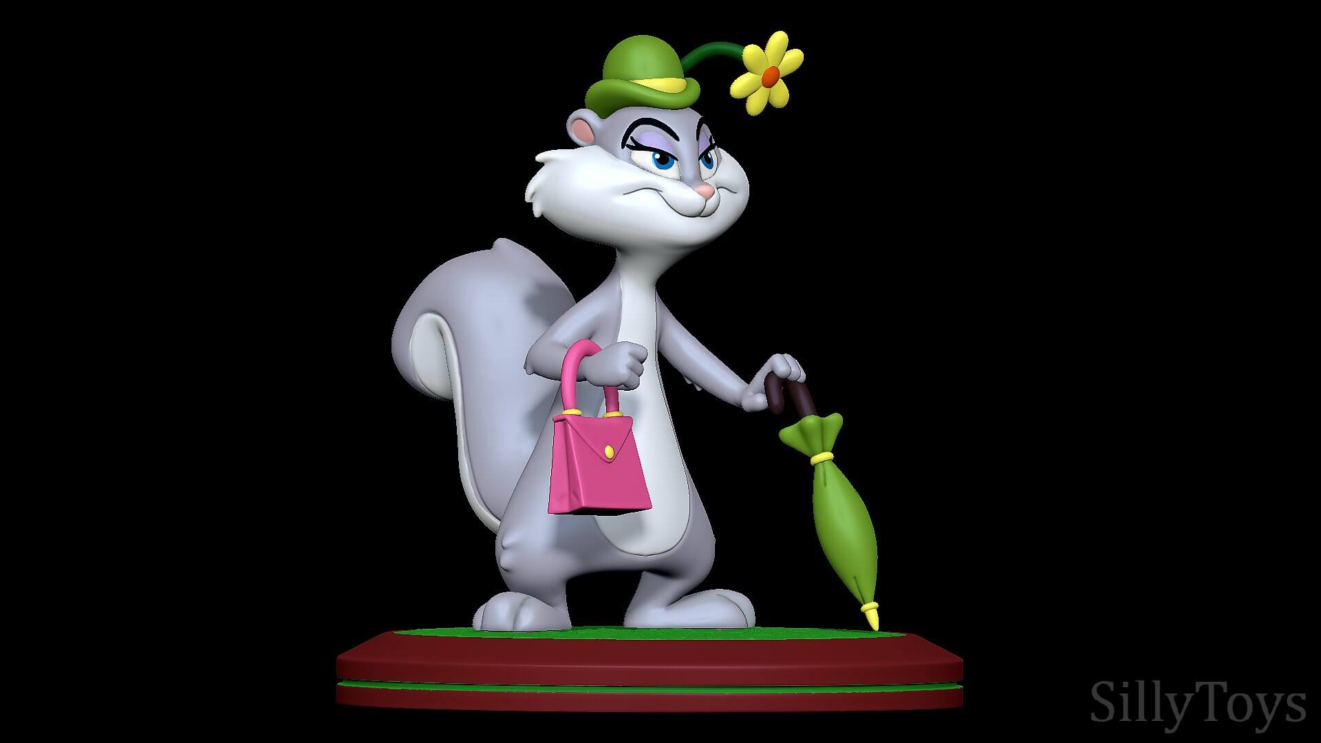 Slappy Squirrel - Animaniacs 3D Model by SillyToys