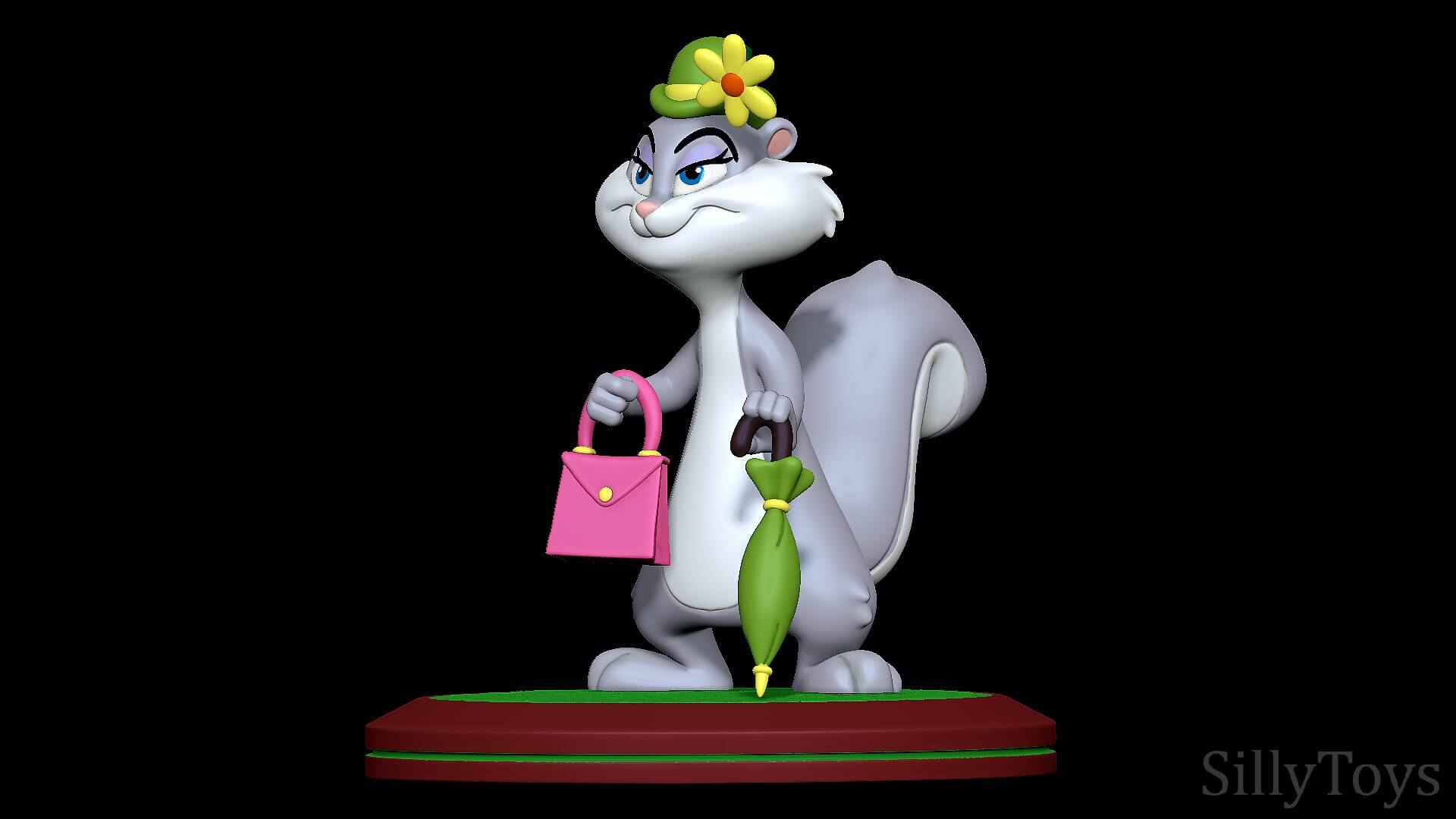 Slappy Squirrel - Animaniacs 3D Model by SillyToys