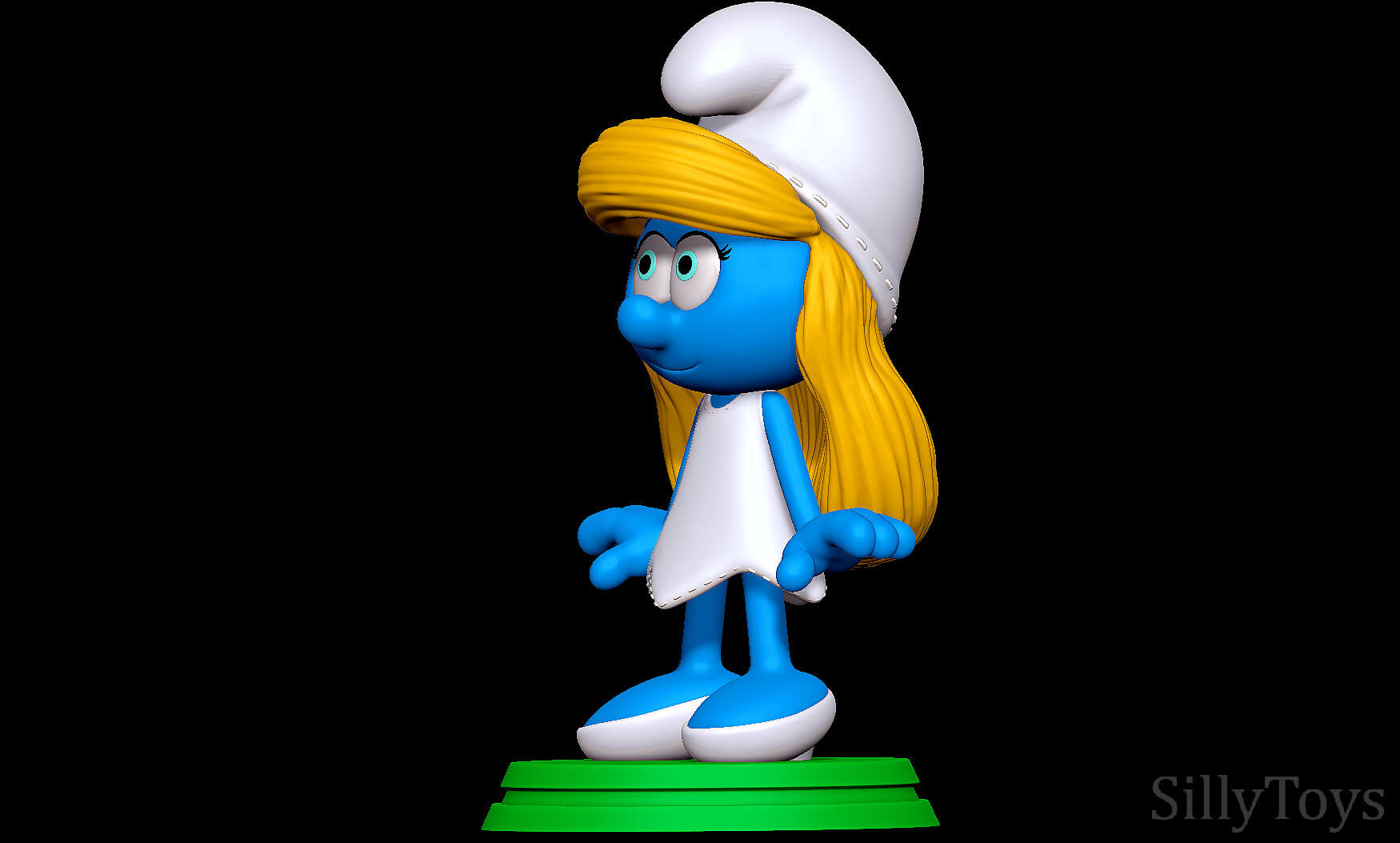 Smurfette - Smurfs 3D Model by SillyToys