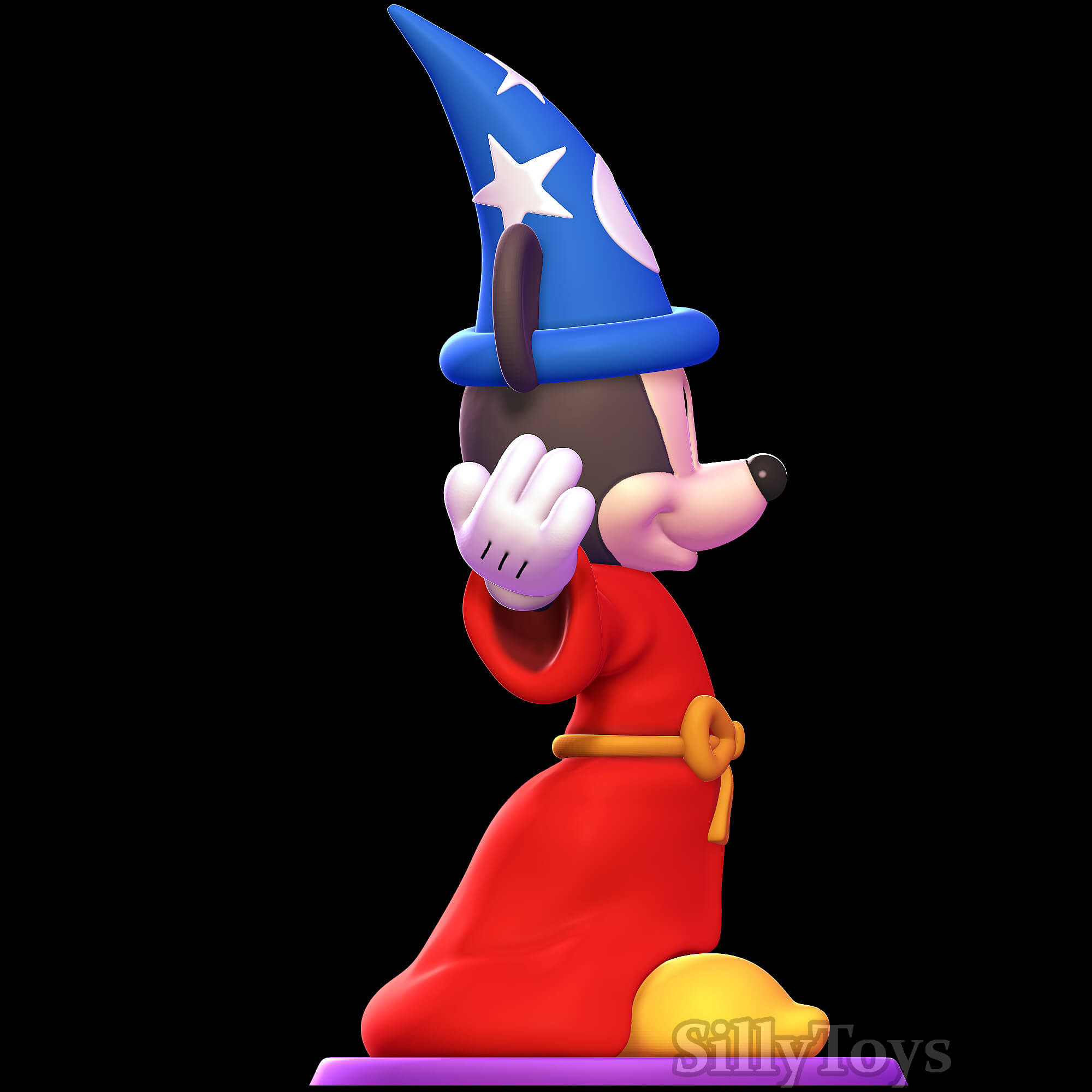 Sorcerer Mickey Mouse - Fantasia 3D Model by SillyToys