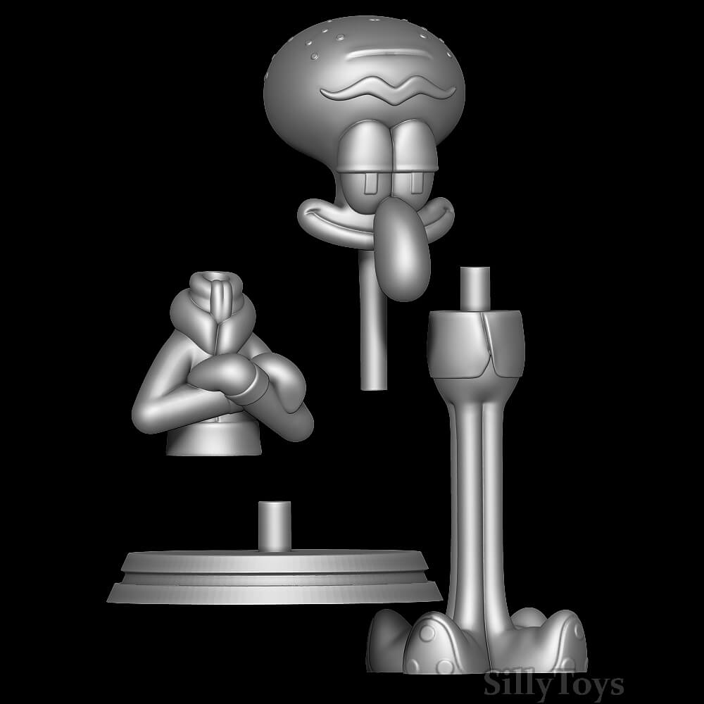 Squilliam Fancyson SpongeBob SquarePants - 3D Model by SillyToys