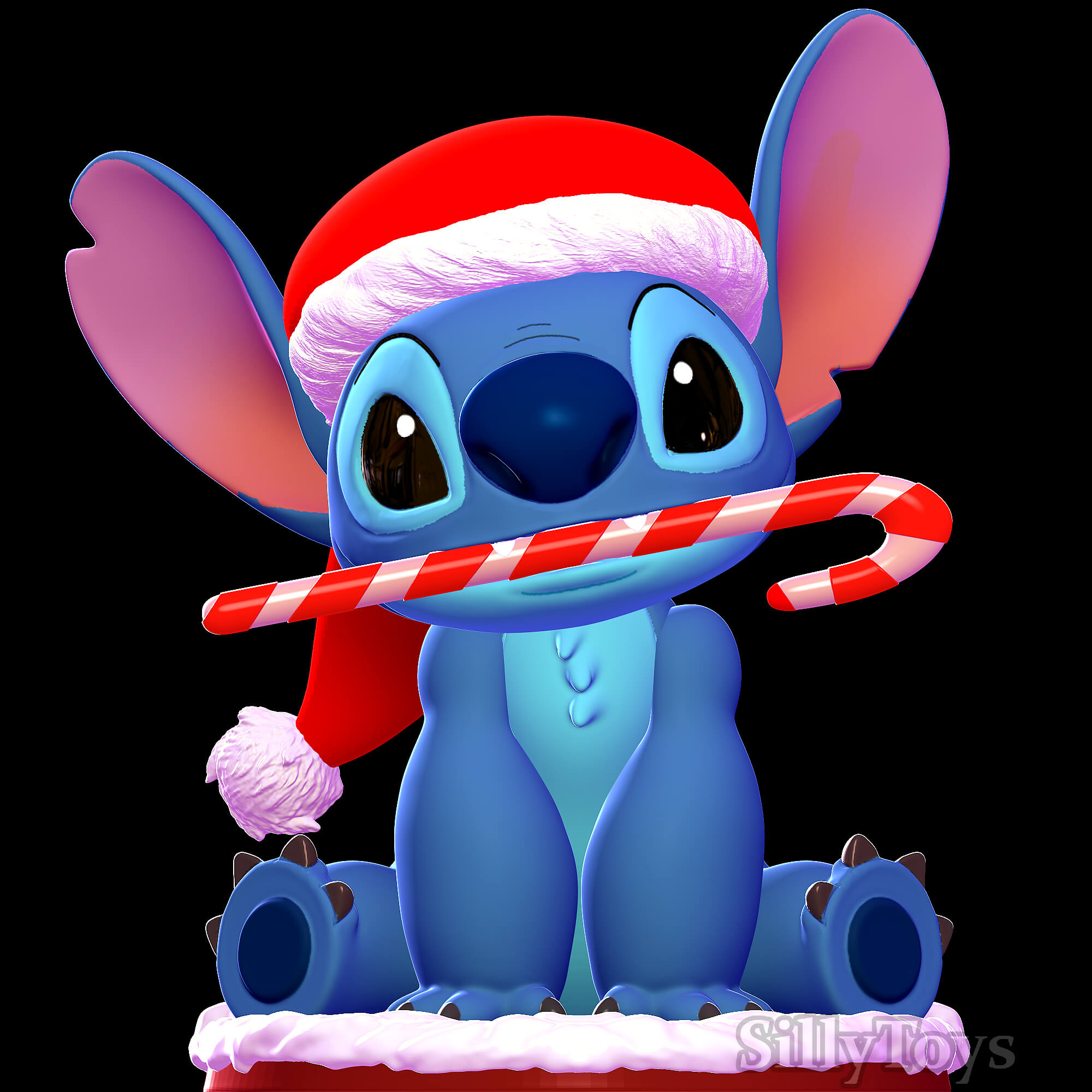 Stitch Christmas - Lilo and Stitch 3D Model by SillyToys