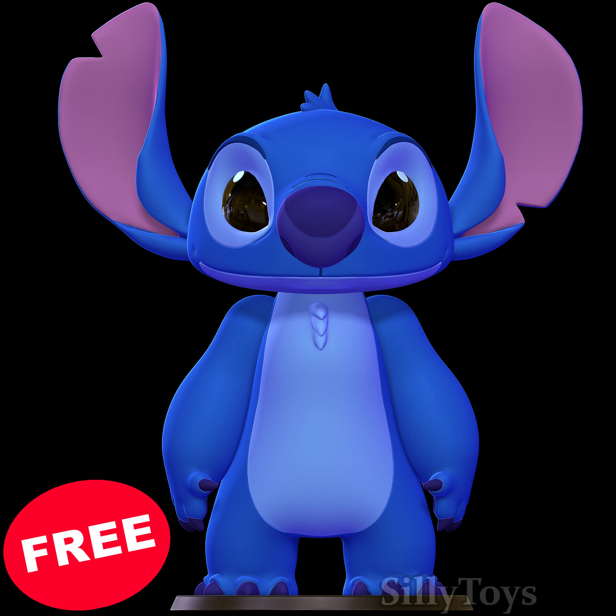 Stitch - Lilo and Stitch Free 3D Model by SillyToys