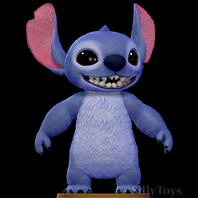 Stitch - Lilo & Stitch 2025 3D Model by SillyToys