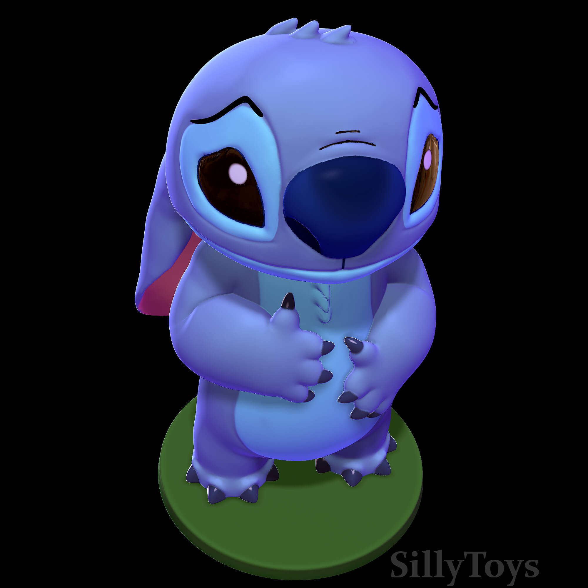 Stitch Sad - Lilo and Stitch 3D Model by SillyToys