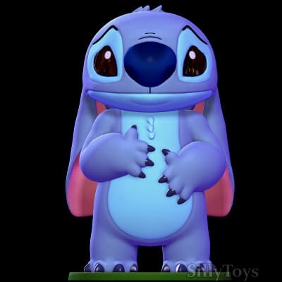 Stitch Sad - Lilo and Stitch 3D Model by SillyToys