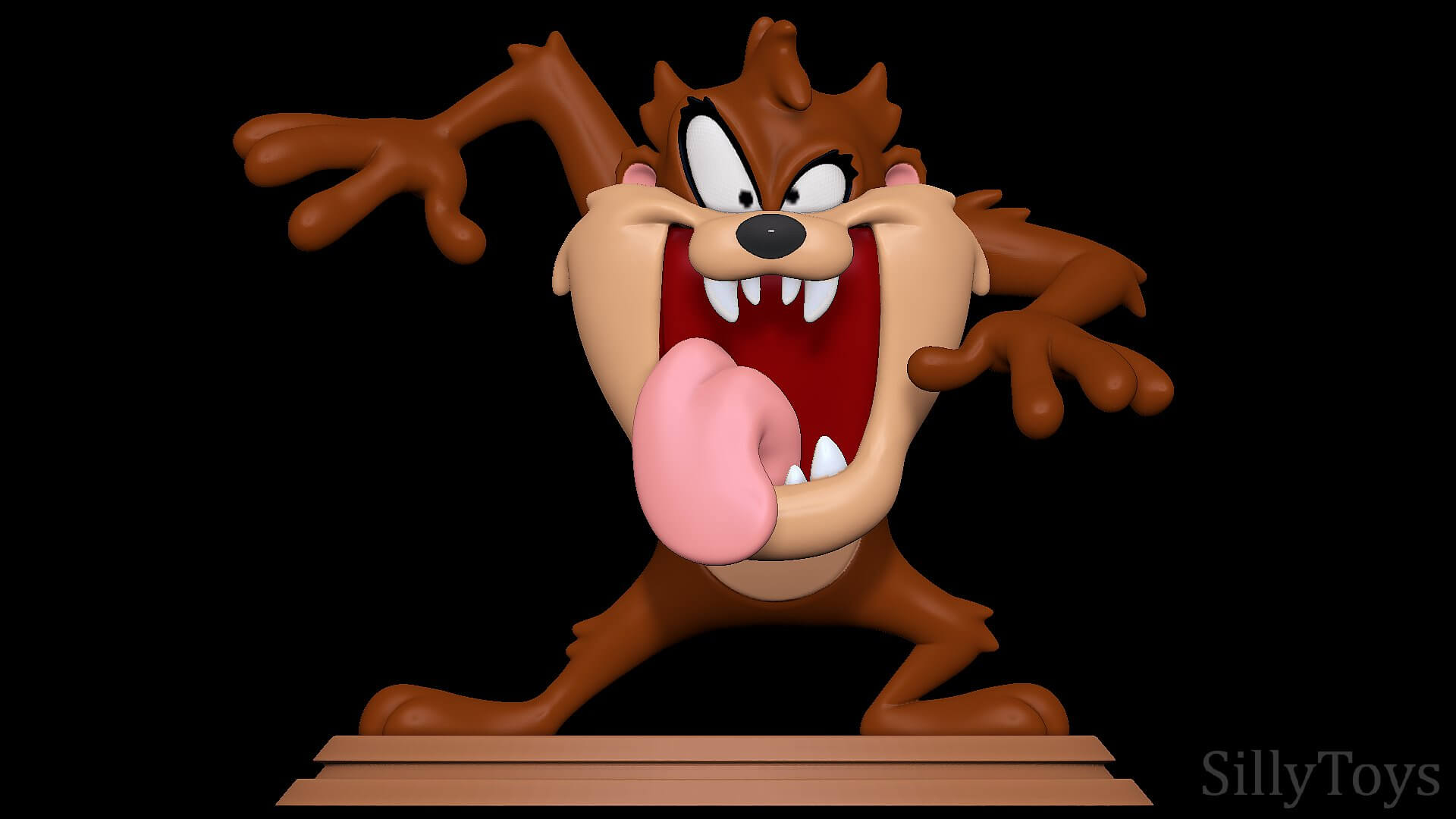 Tasmanian Devil - Looney Tunes 3D Model by SillyToys