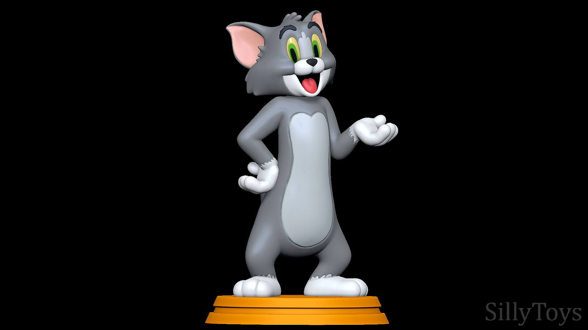 Tom from Tom and Jerry - 3D Model by SillyToys