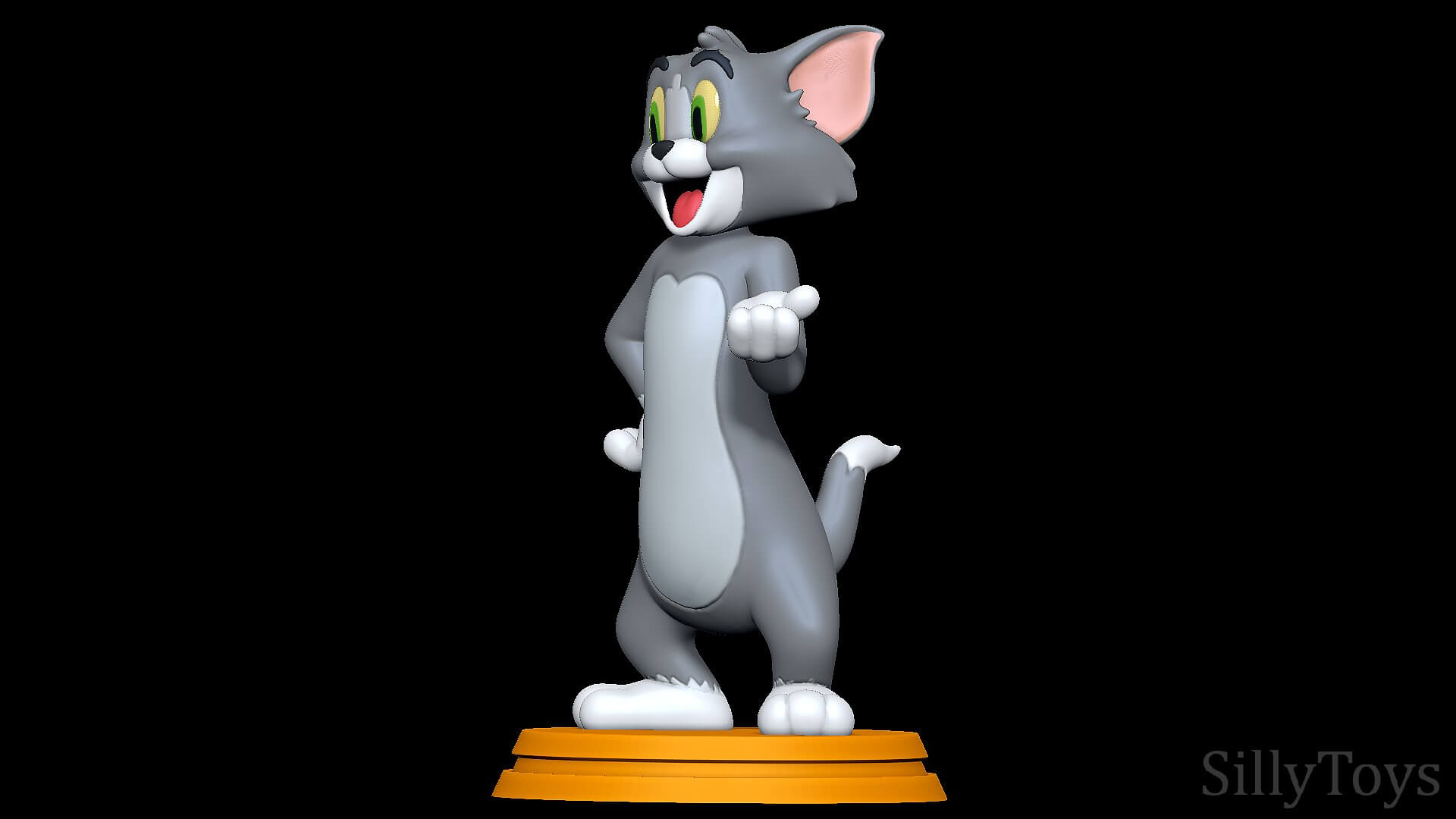 Tom from Tom and Jerry - 3D Model by SillyToys