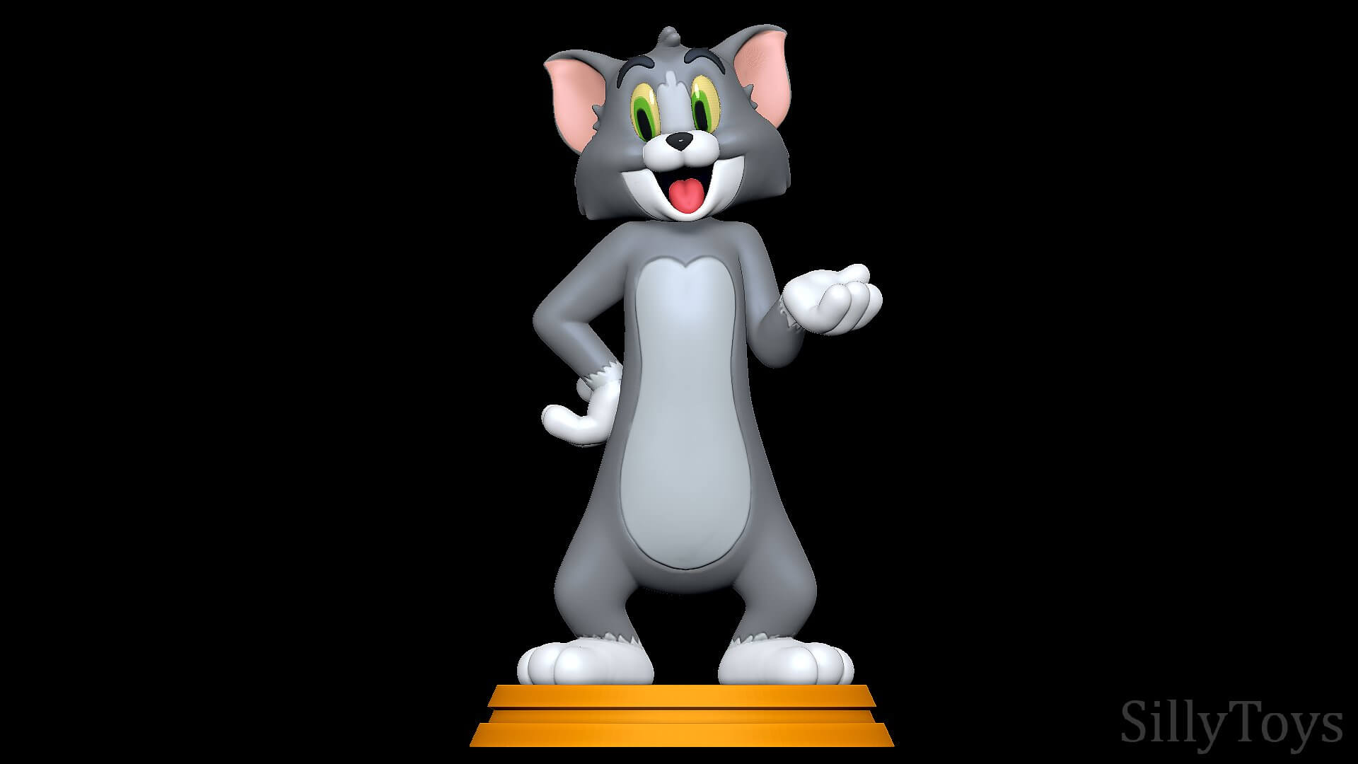 Tom from Tom and Jerry - 3D Model by SillyToys