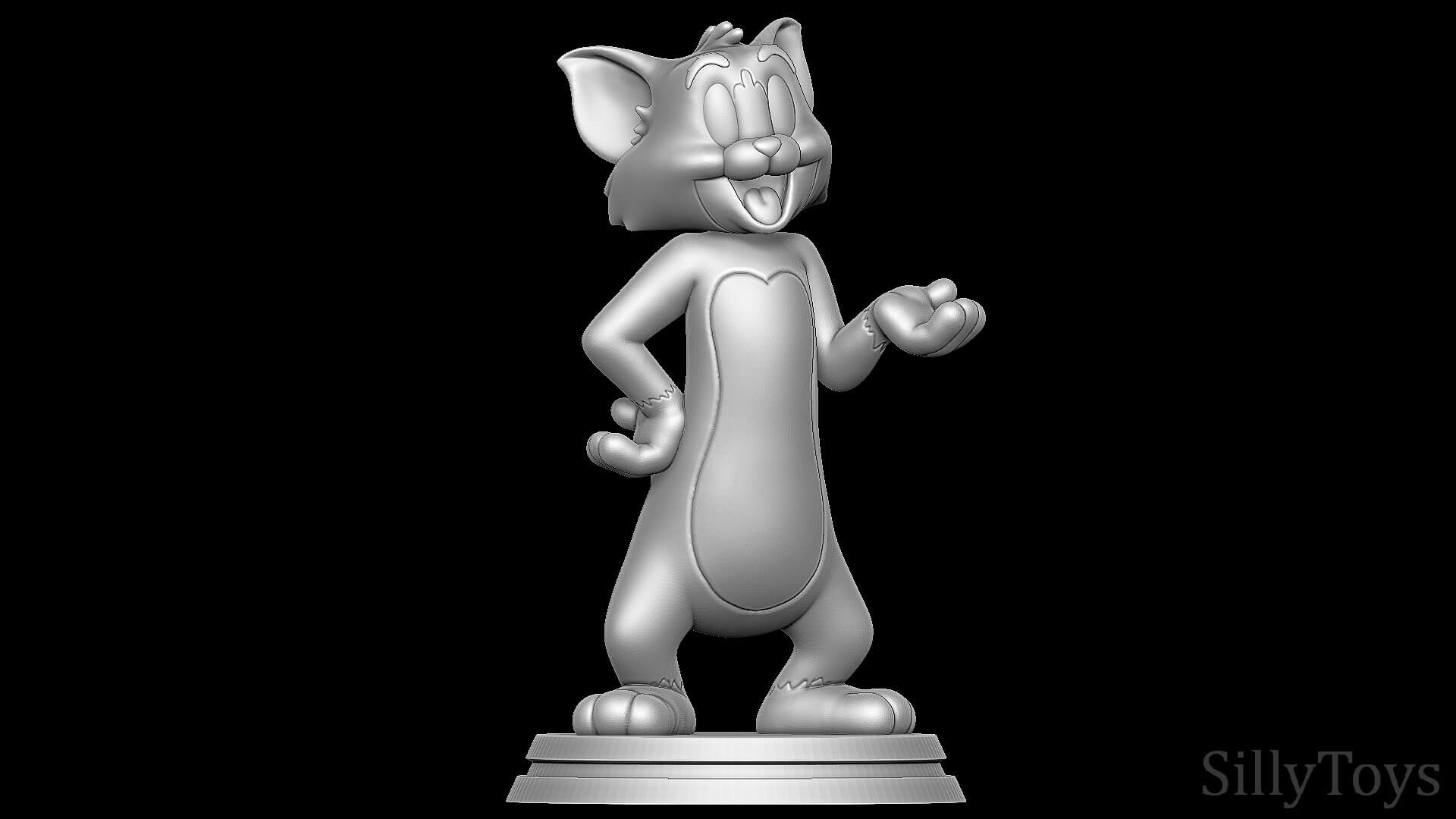 Tom from Tom and Jerry - 3D Model by SillyToys
