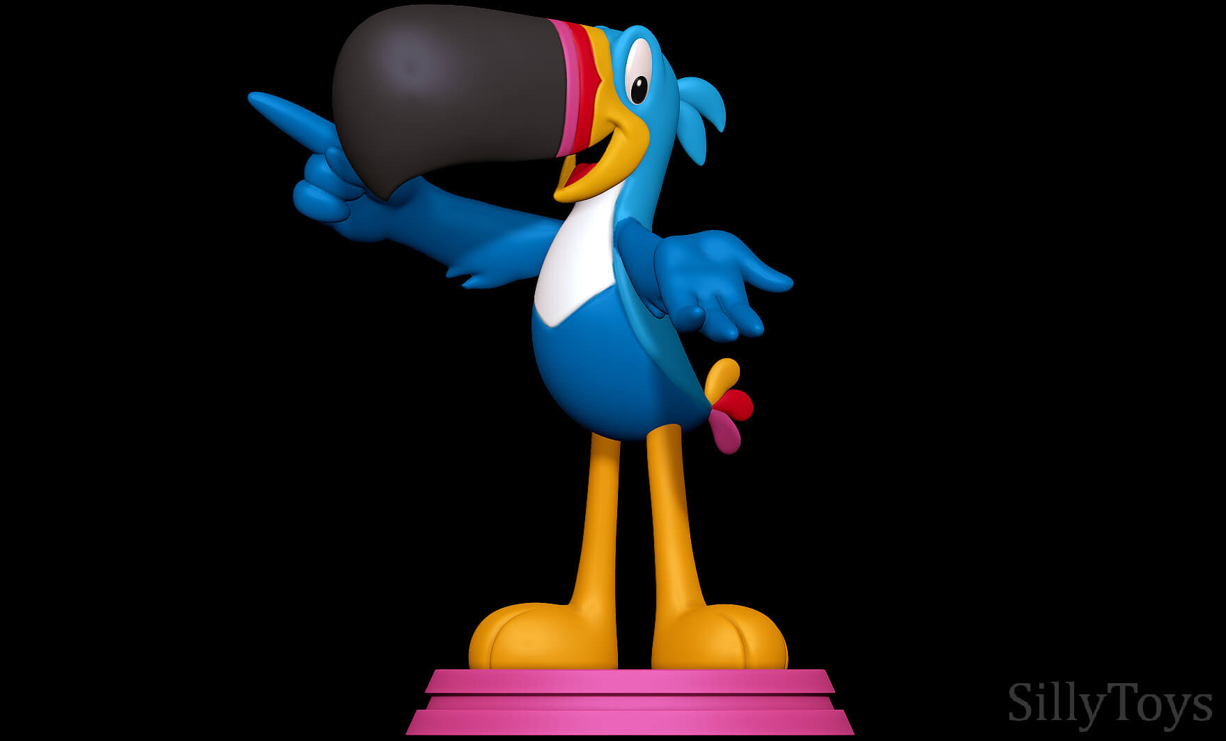 Toucan Sam - Froot Loops 3D Model by SillyToys