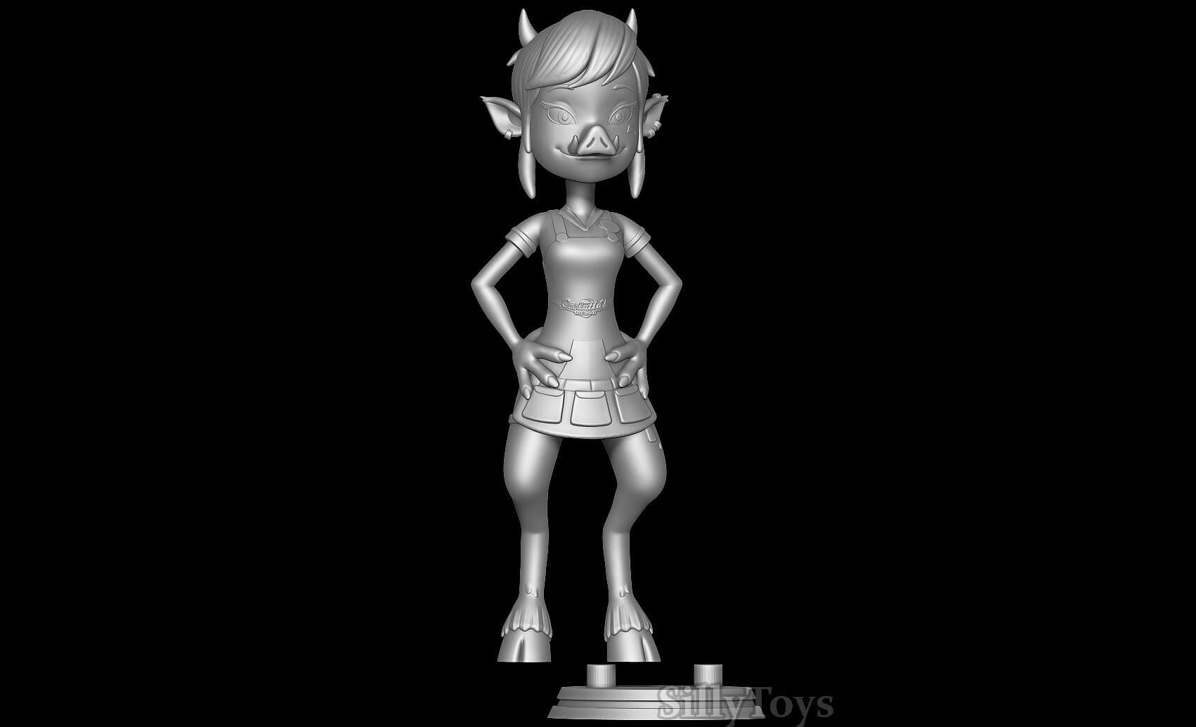 Veronica- Monster Island 3D Model by SillyToys