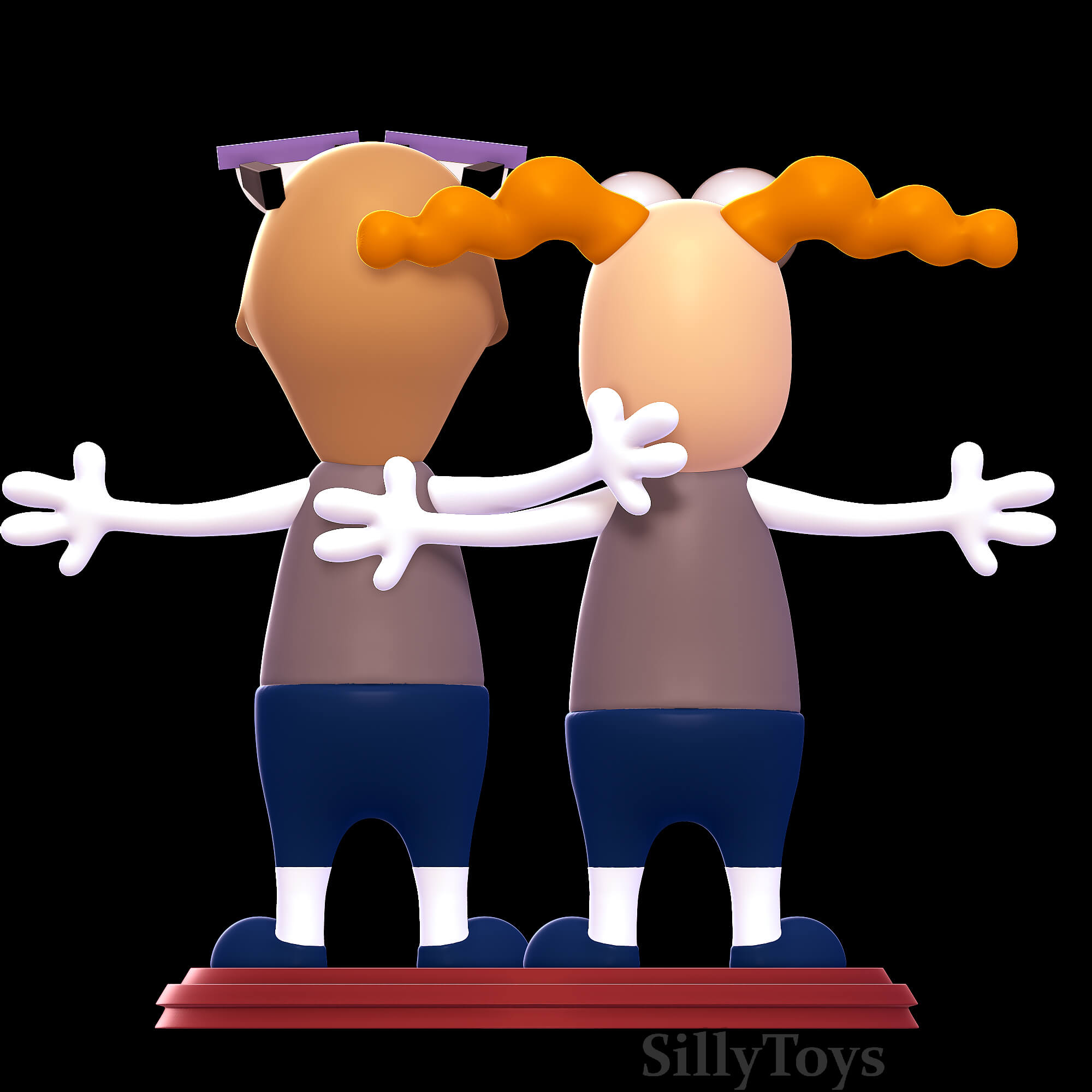 Walter and Perry - 3D Model by SillyToys