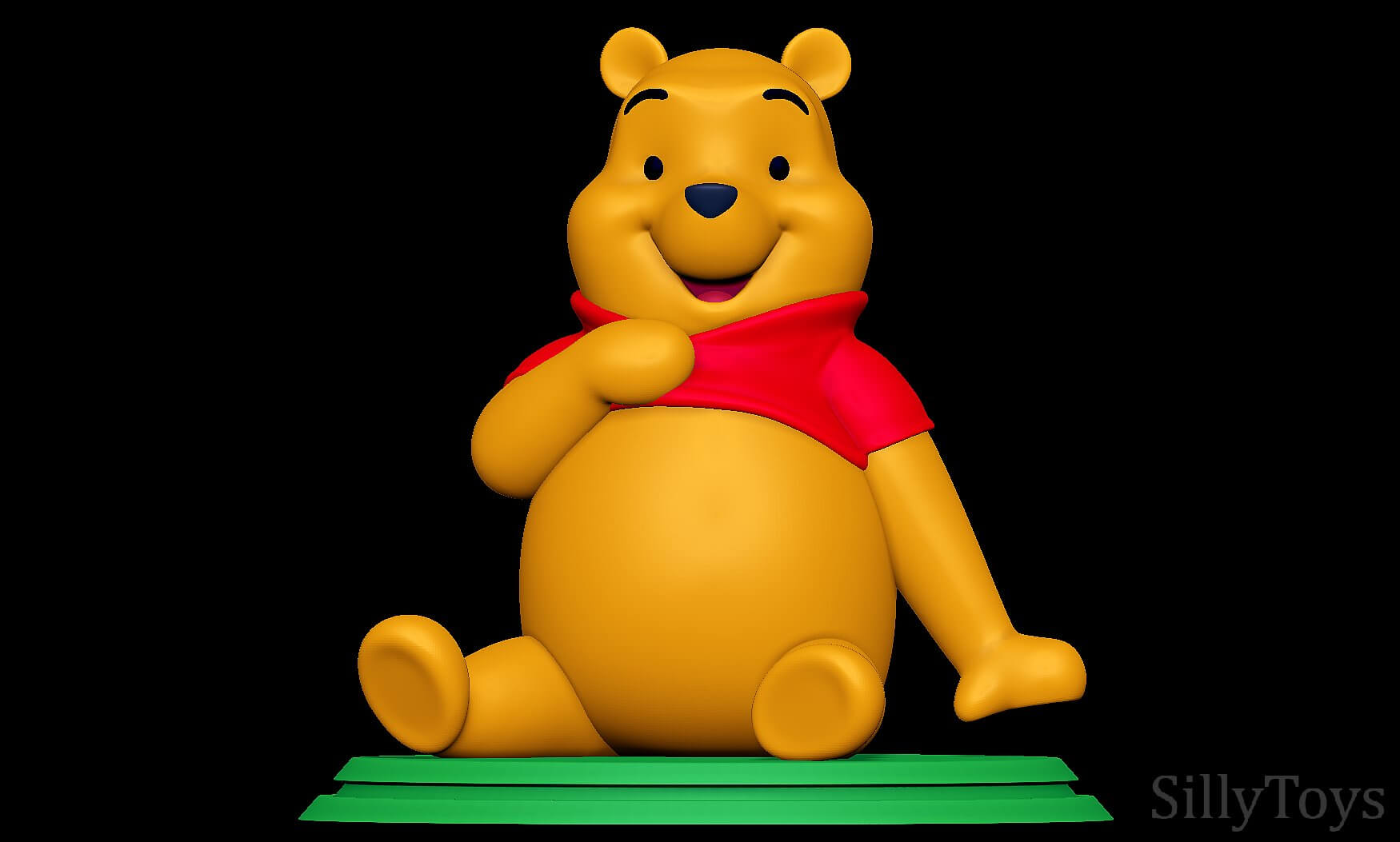Winnie-the-Pooh 3D Model by SillyToys