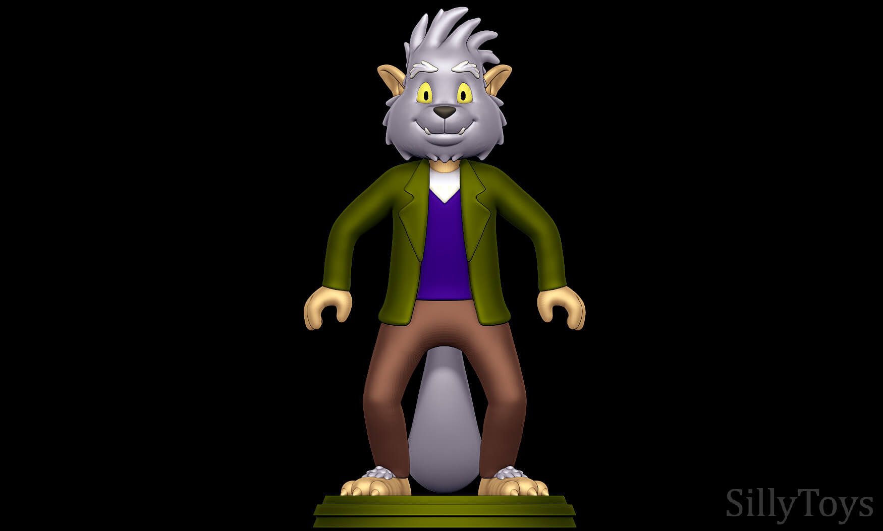 Wolf - Monster Mash 3D Model by SillyToys