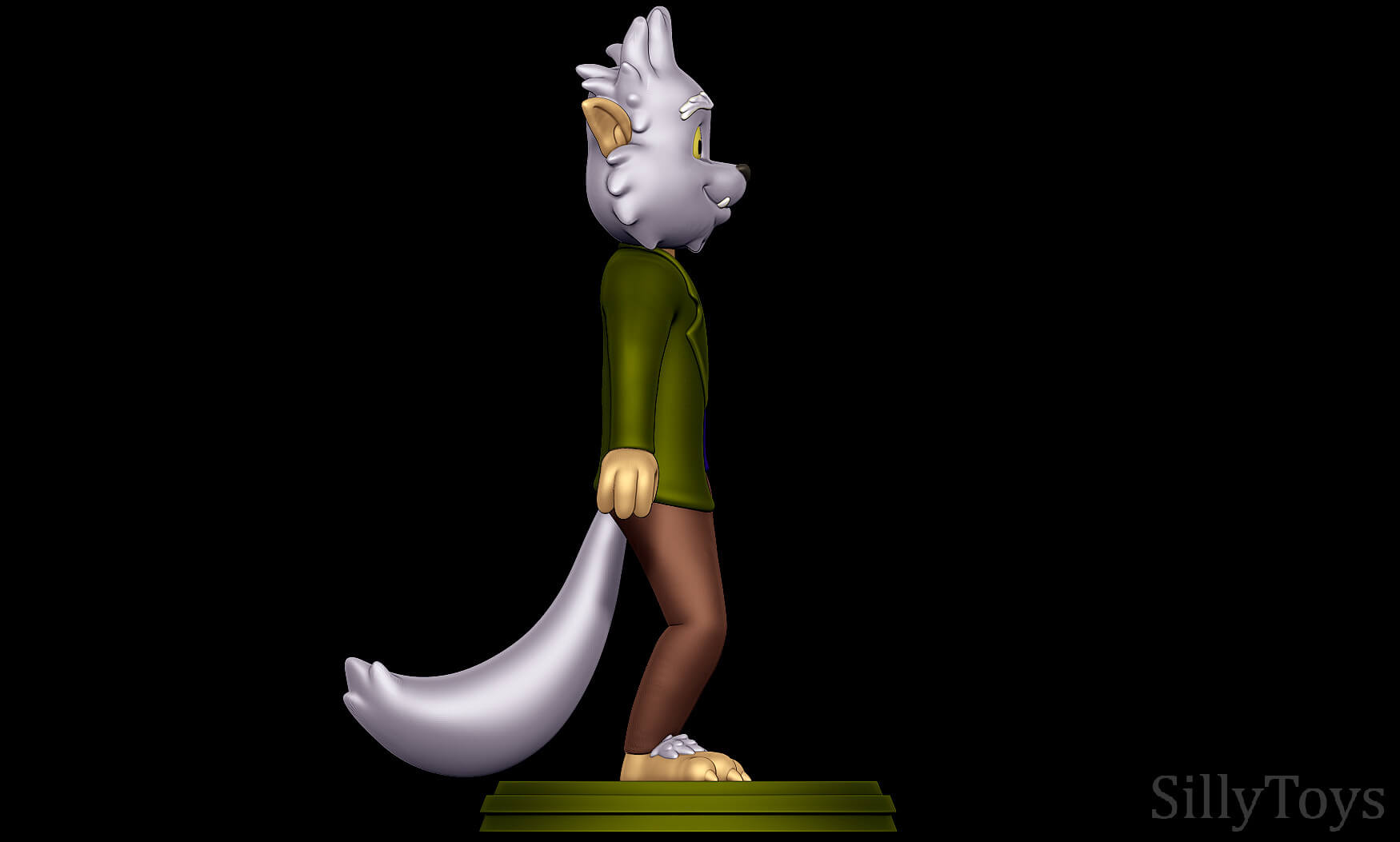 Wolf - Monster Mash 3D Model by SillyToys