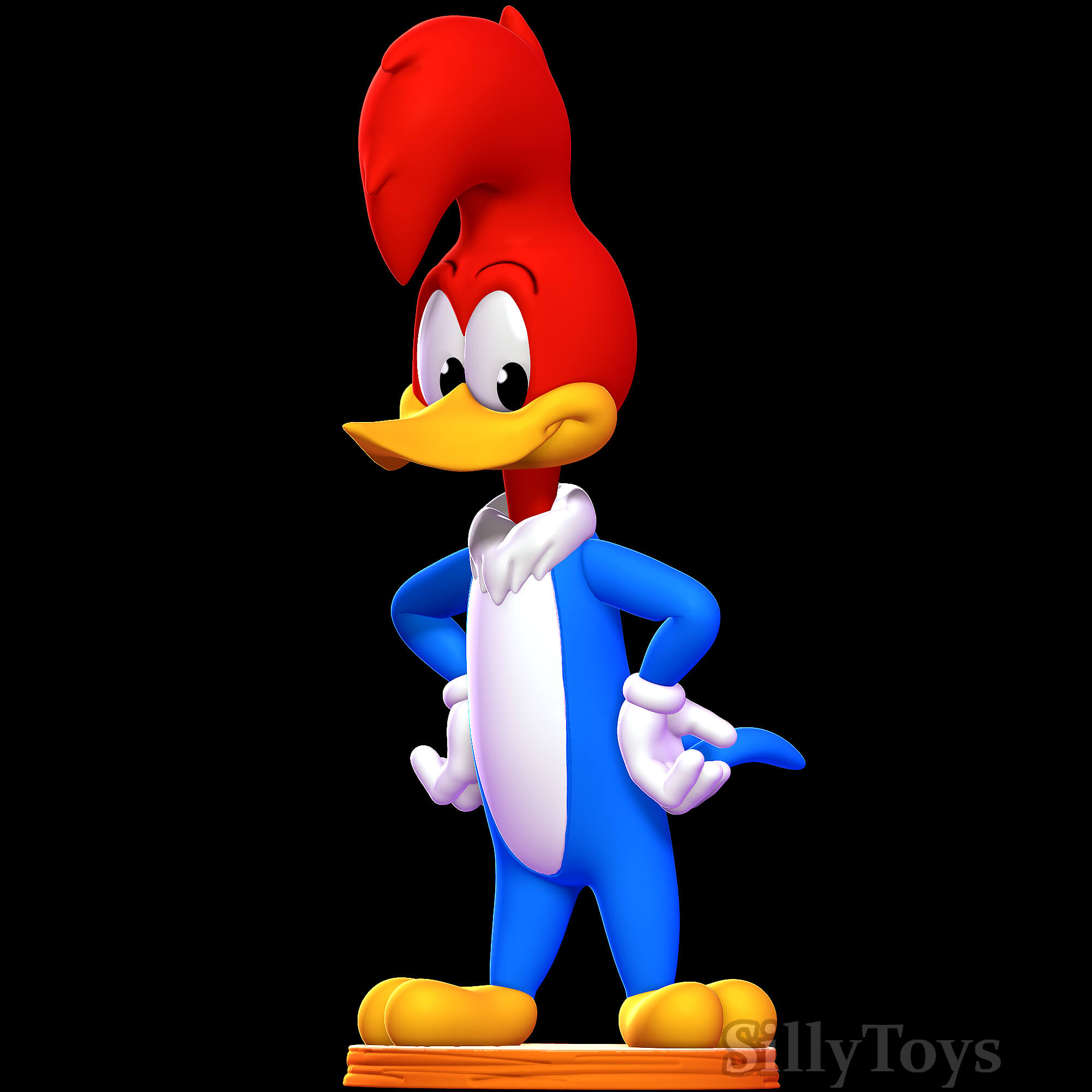 Woody Woodpecker - 3D Model by SillyToys
