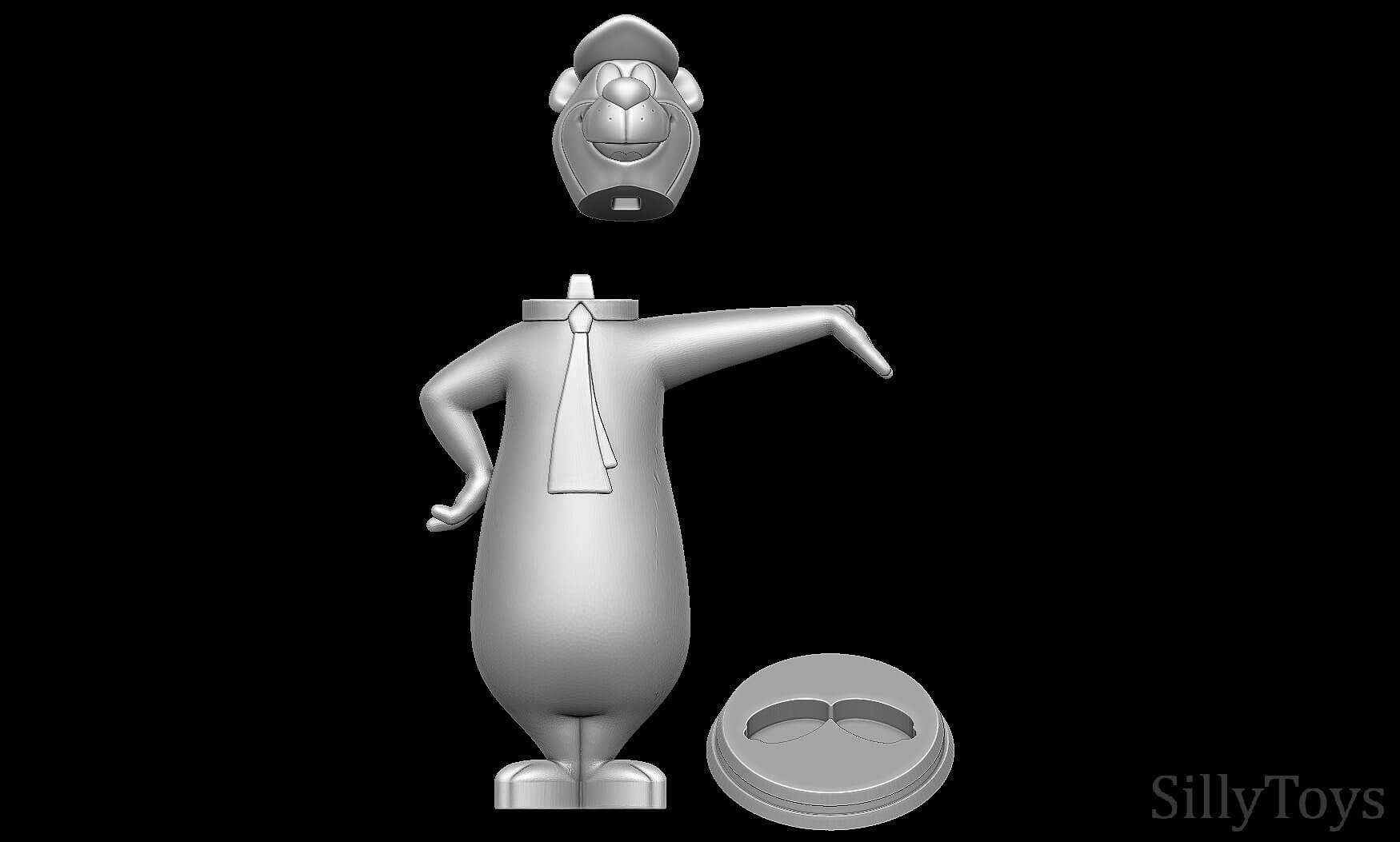 Yogi Bear - 3D Model by SillyToys