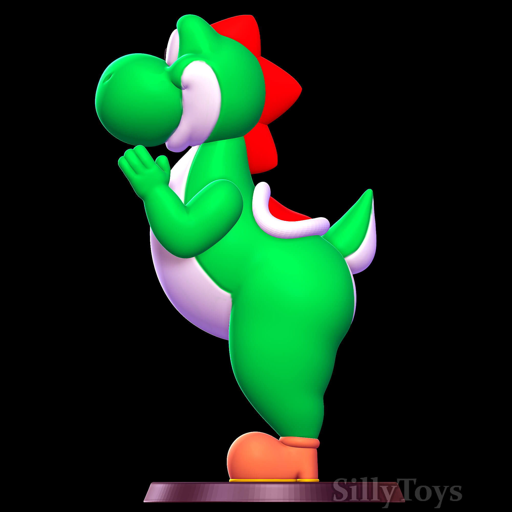 Yoshi - Mario 3D Print Model by SillyToys