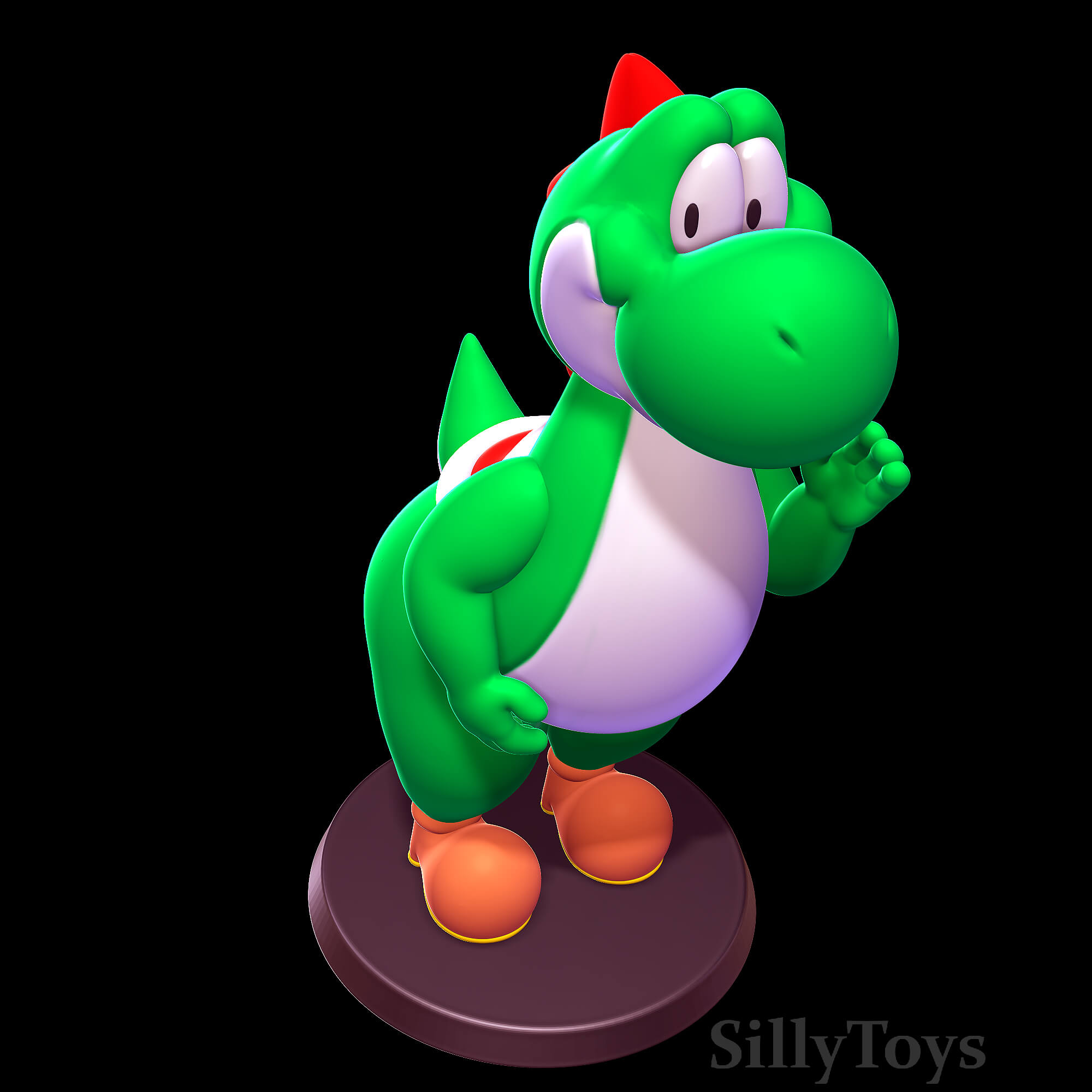 Yoshi - Mario 3D Model by SillyToys