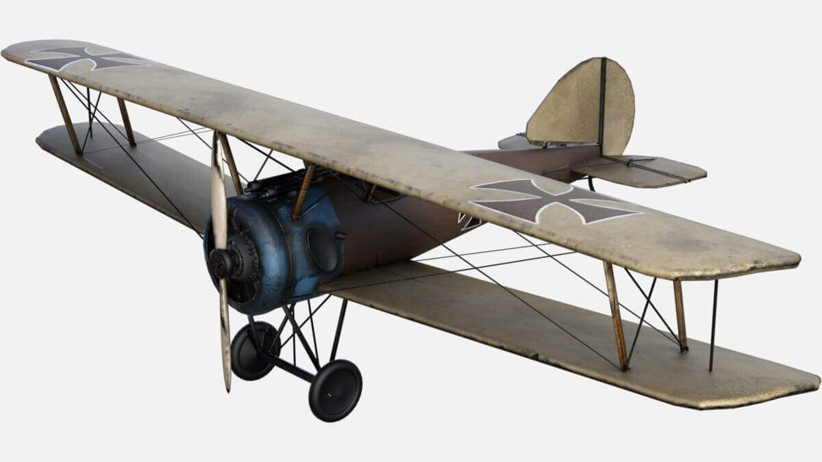 Sopwith Biplane - 3D Model by silverxlb