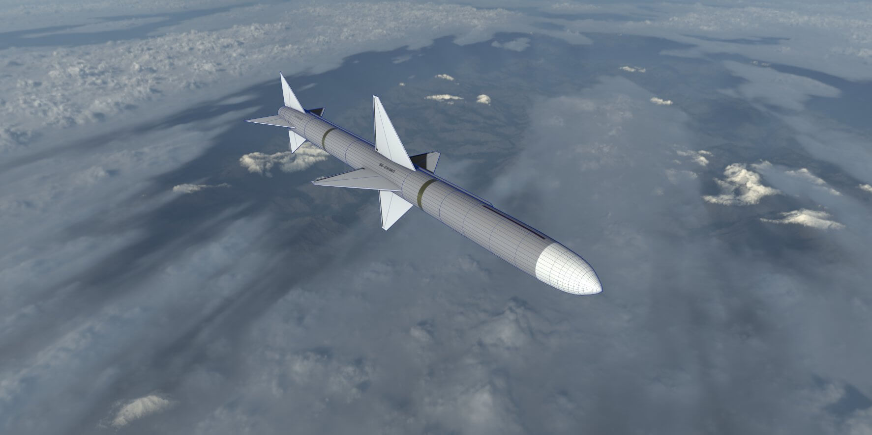 AIM7 Missile - 3D Model by SimonTGriffiths