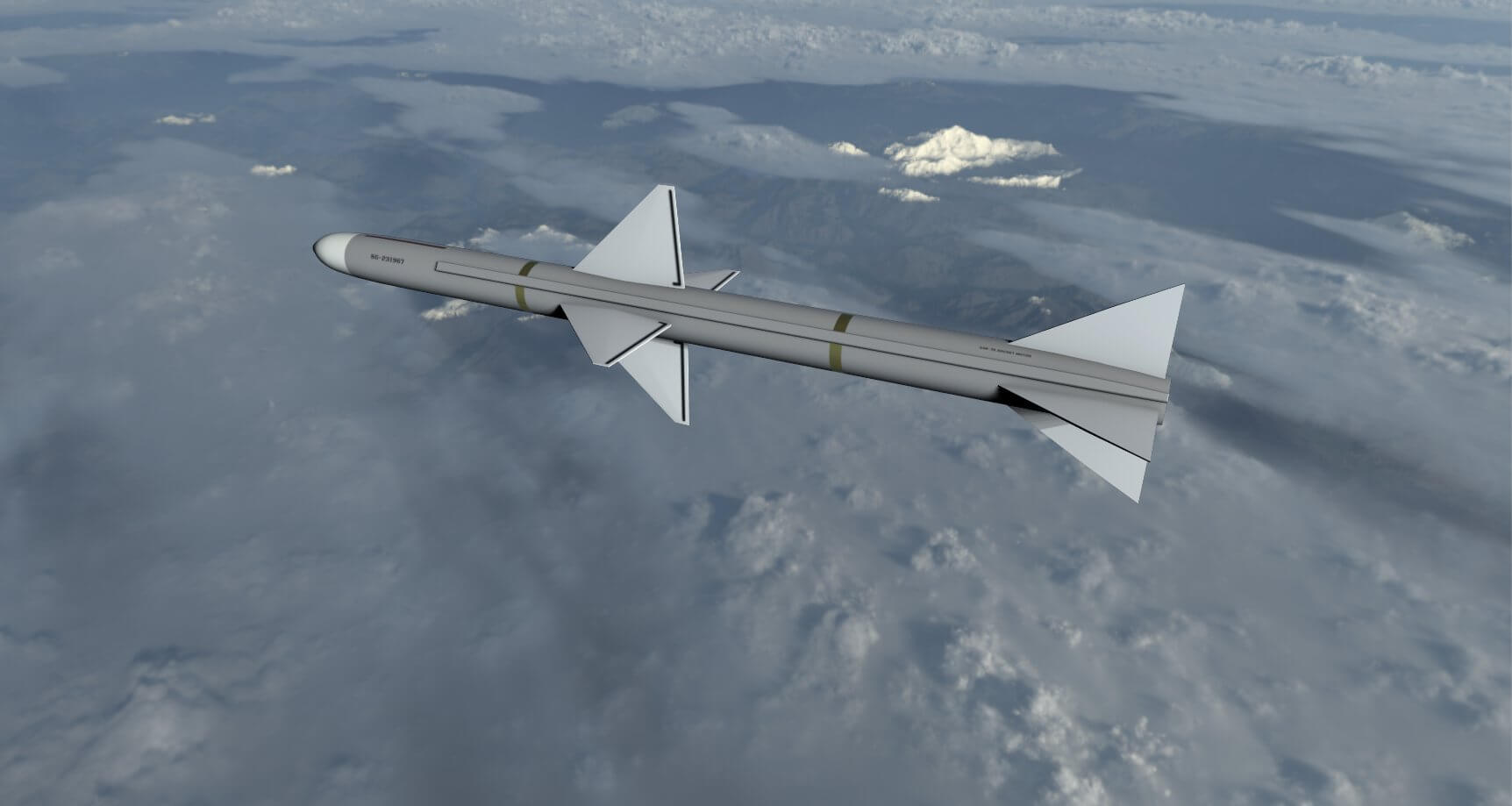 AIM7 Missile - 3D Model by SimonTGriffiths