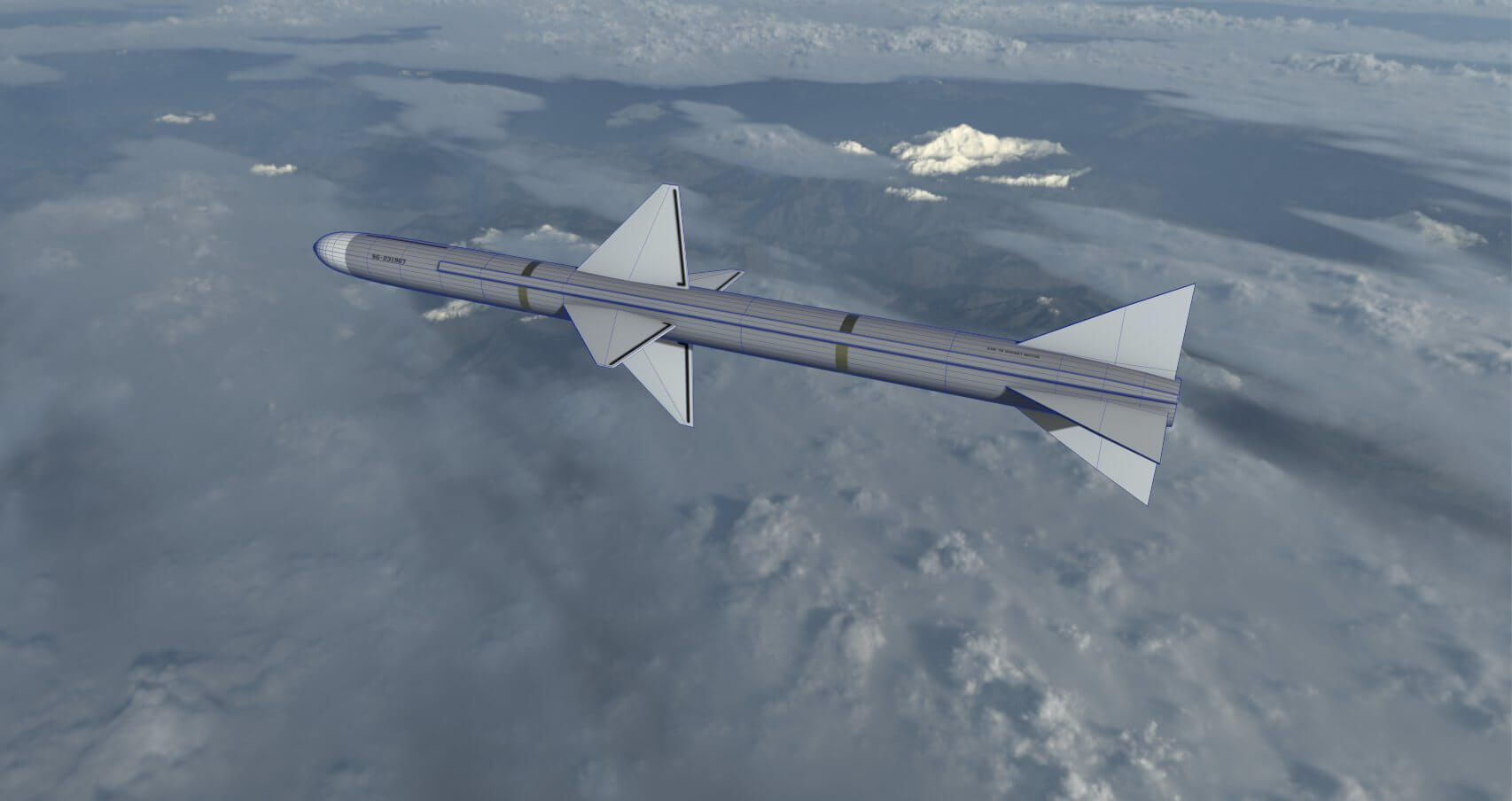 AIM7 Missile - 3D Model by SimonTGriffiths