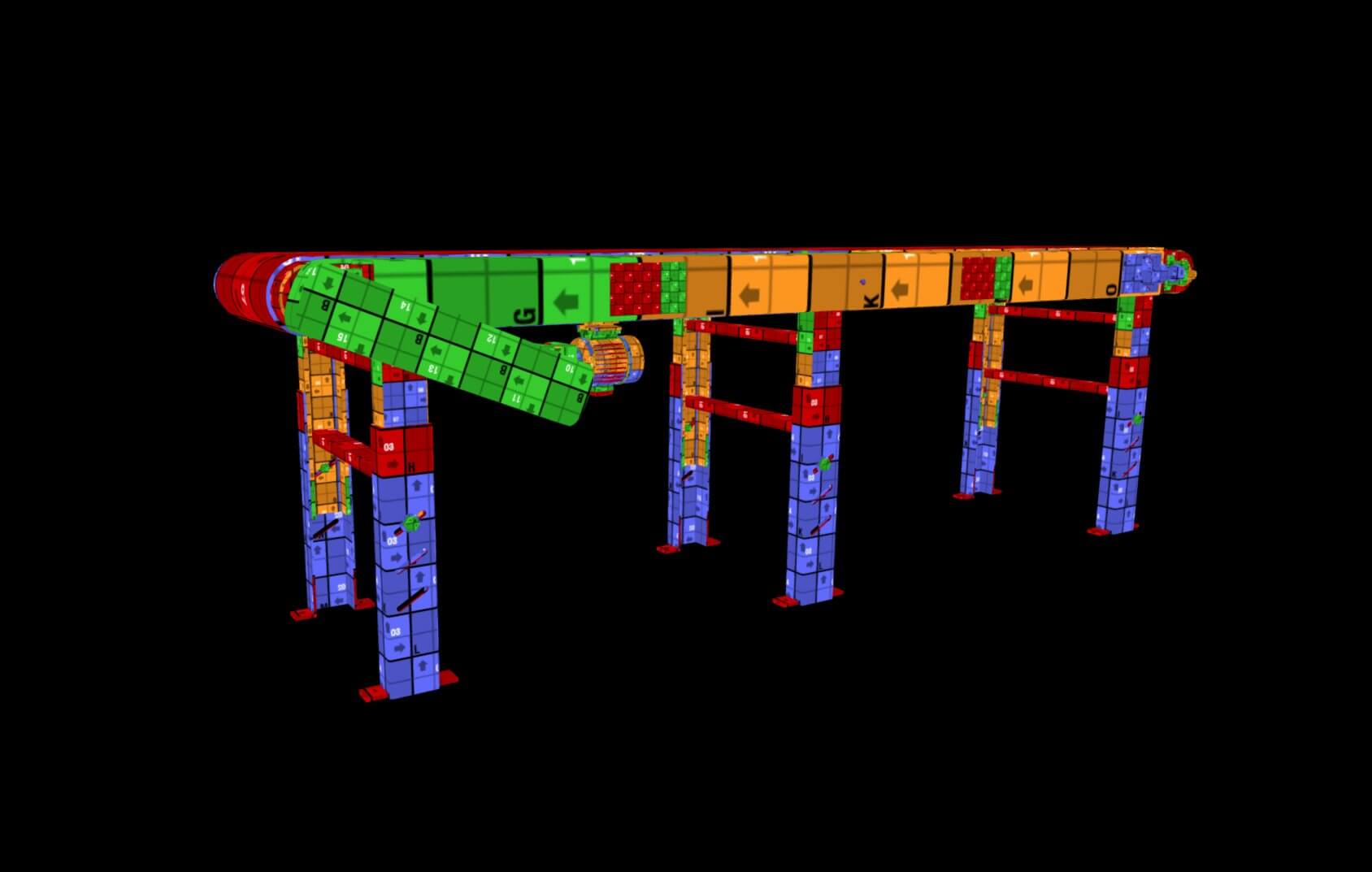 Belt Conveyor - 3D Model by SimonTGriffiths