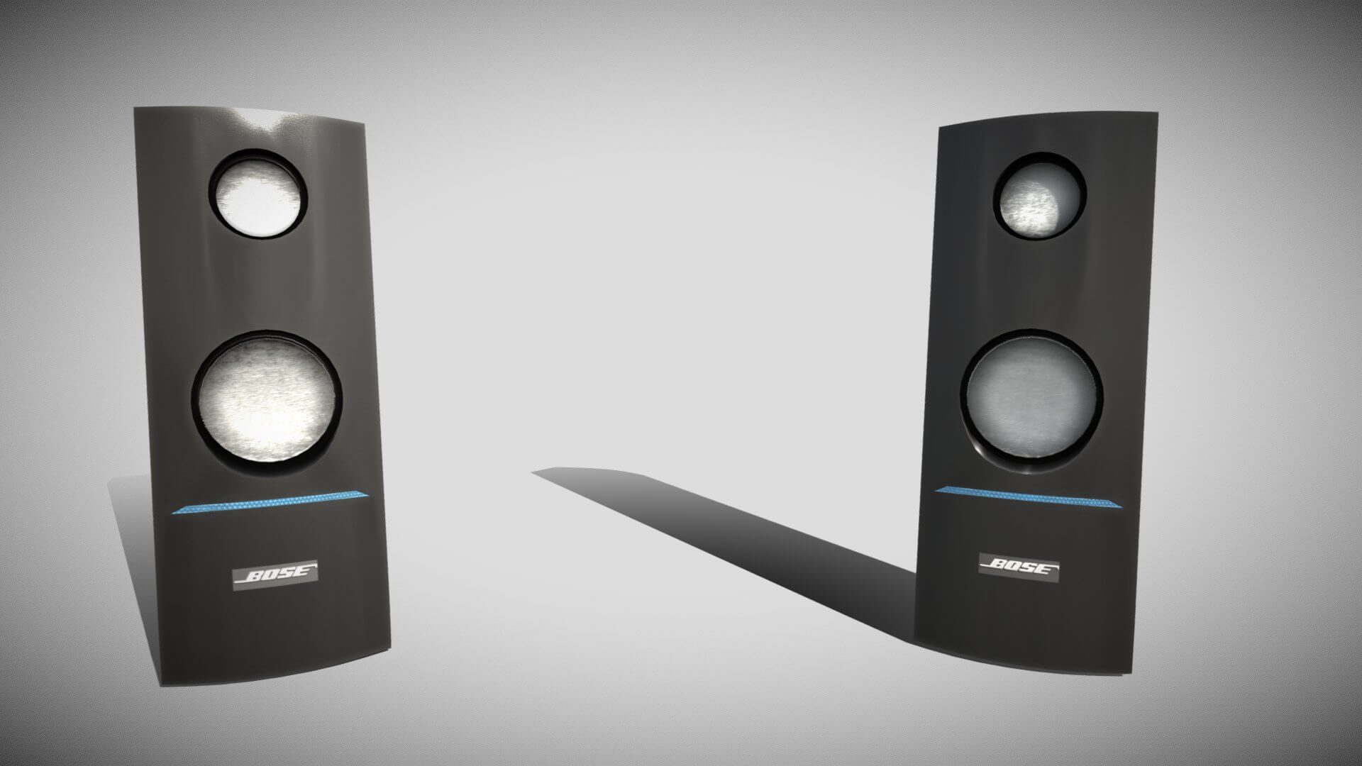 Generic Desktop Speakers - 3D Model by SimonTGriffiths