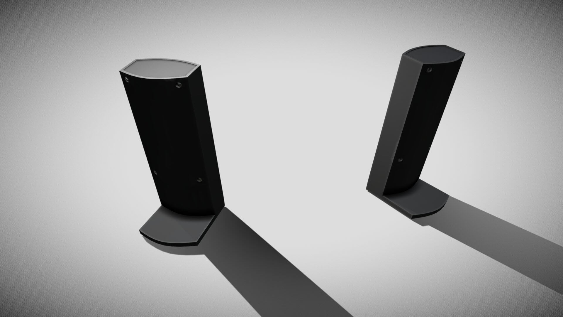 Generic Desktop Speakers - 3D Model by SimonTGriffiths