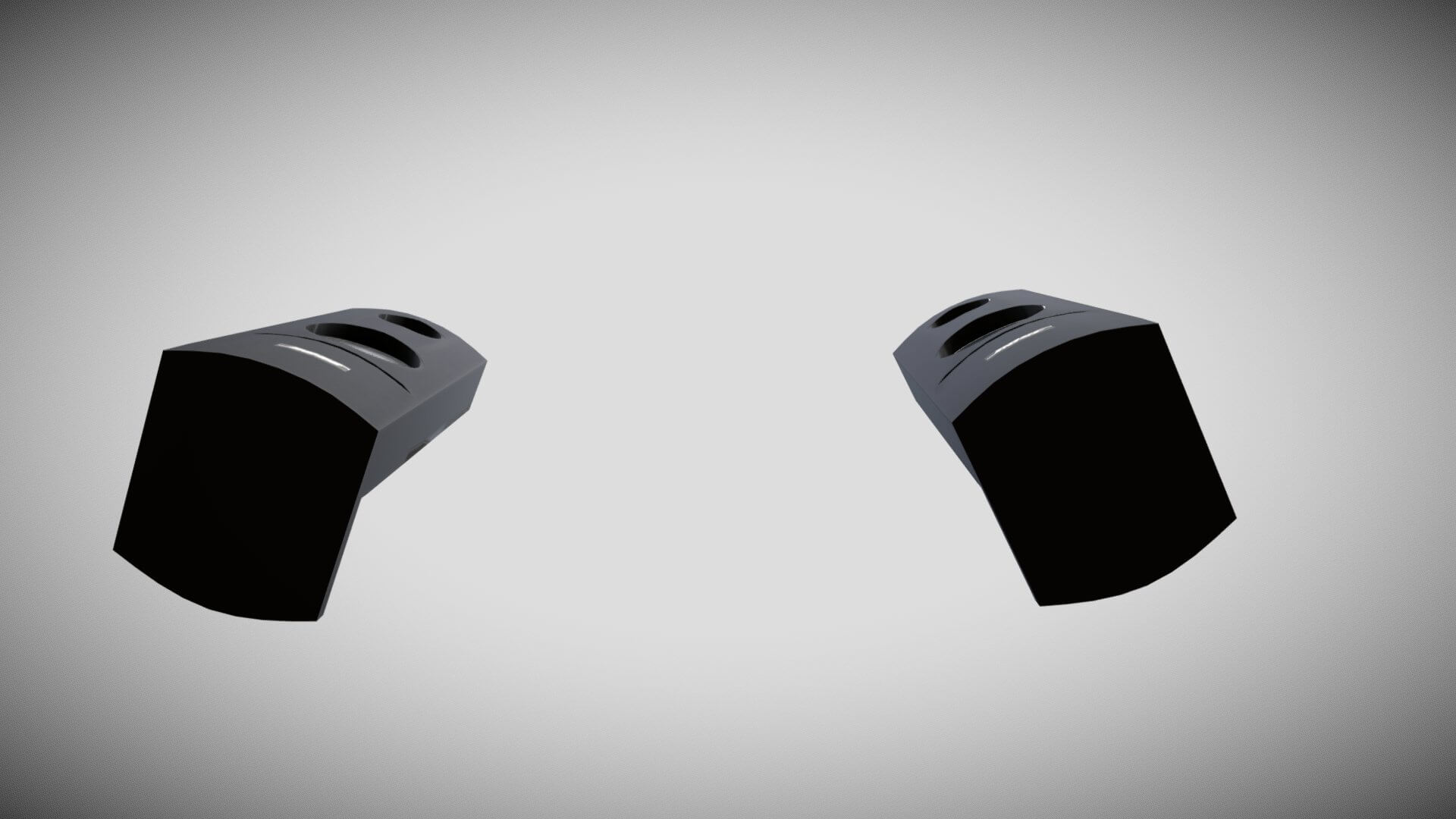 Generic Desktop Speakers - 3D Model by SimonTGriffiths