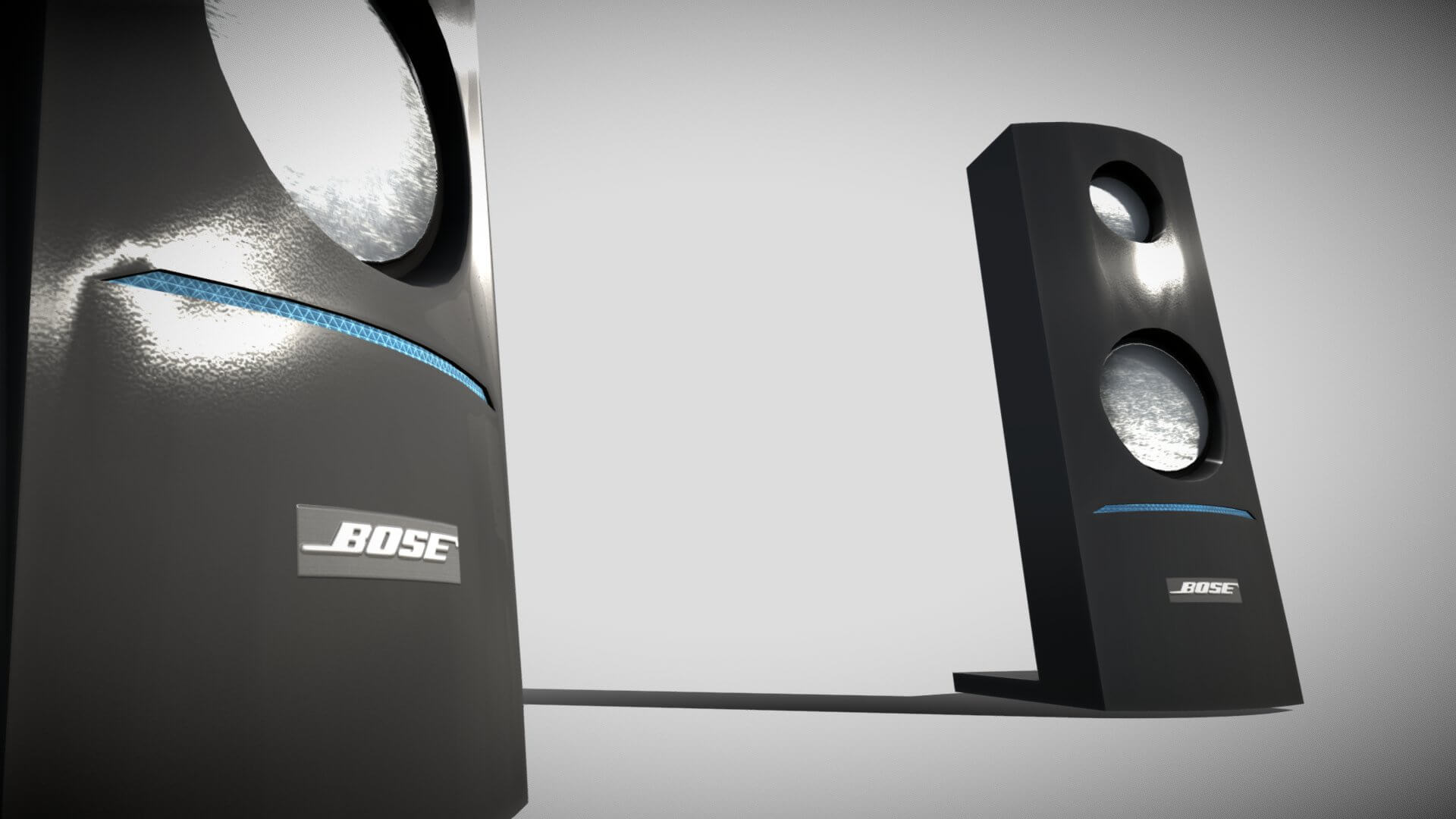 Generic Desktop Speakers - 3D Model by SimonTGriffiths