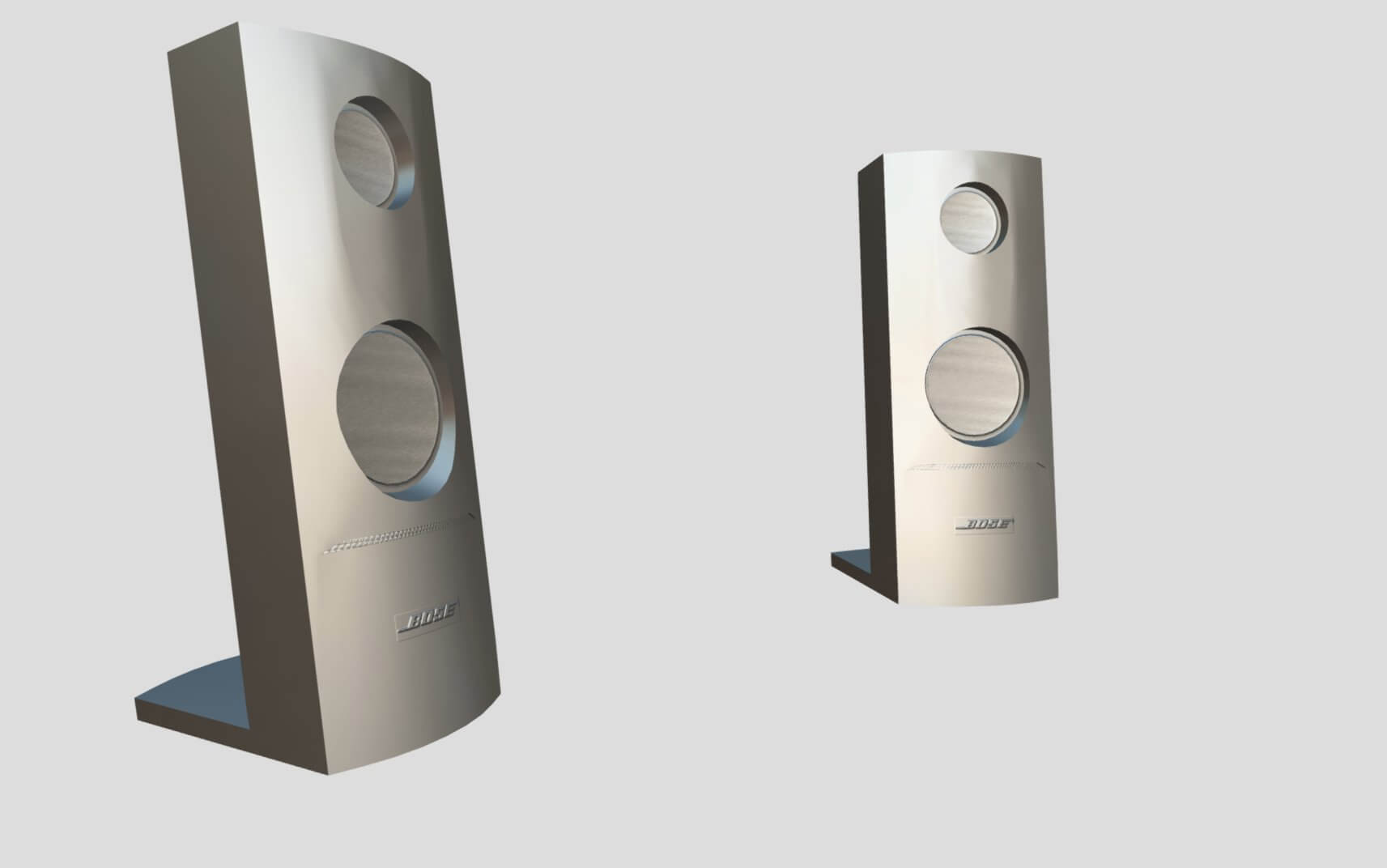 Generic Desktop Speakers - 3D Model by SimonTGriffiths