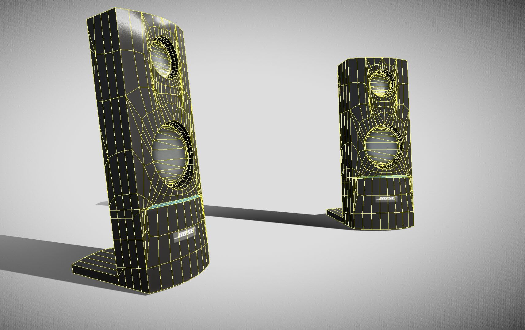 Generic Desktop Speakers - 3D Model by SimonTGriffiths