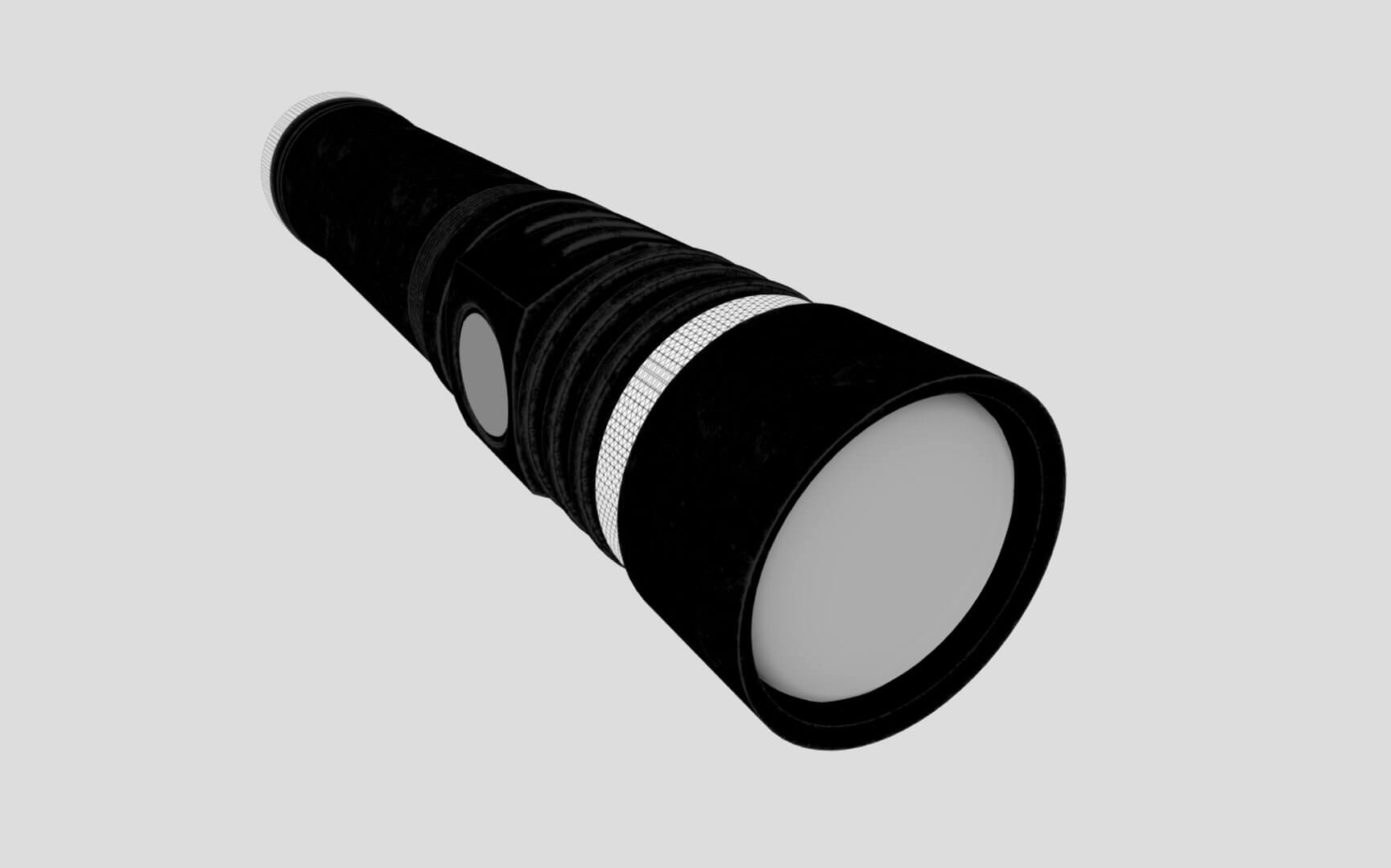 Generic Flashlight - 3D Model by SimonTGriffiths