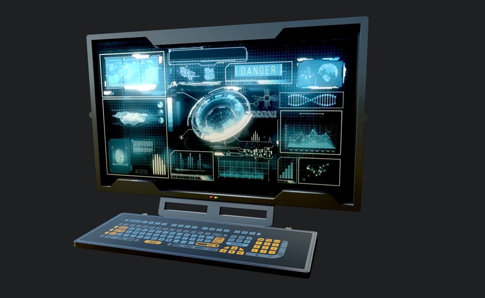 Futuristic Computer Screen