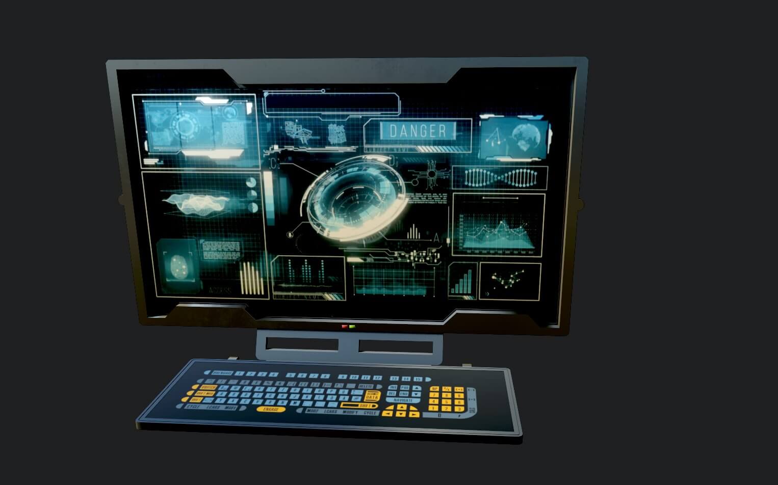 Futuristic Computer Screen Hd