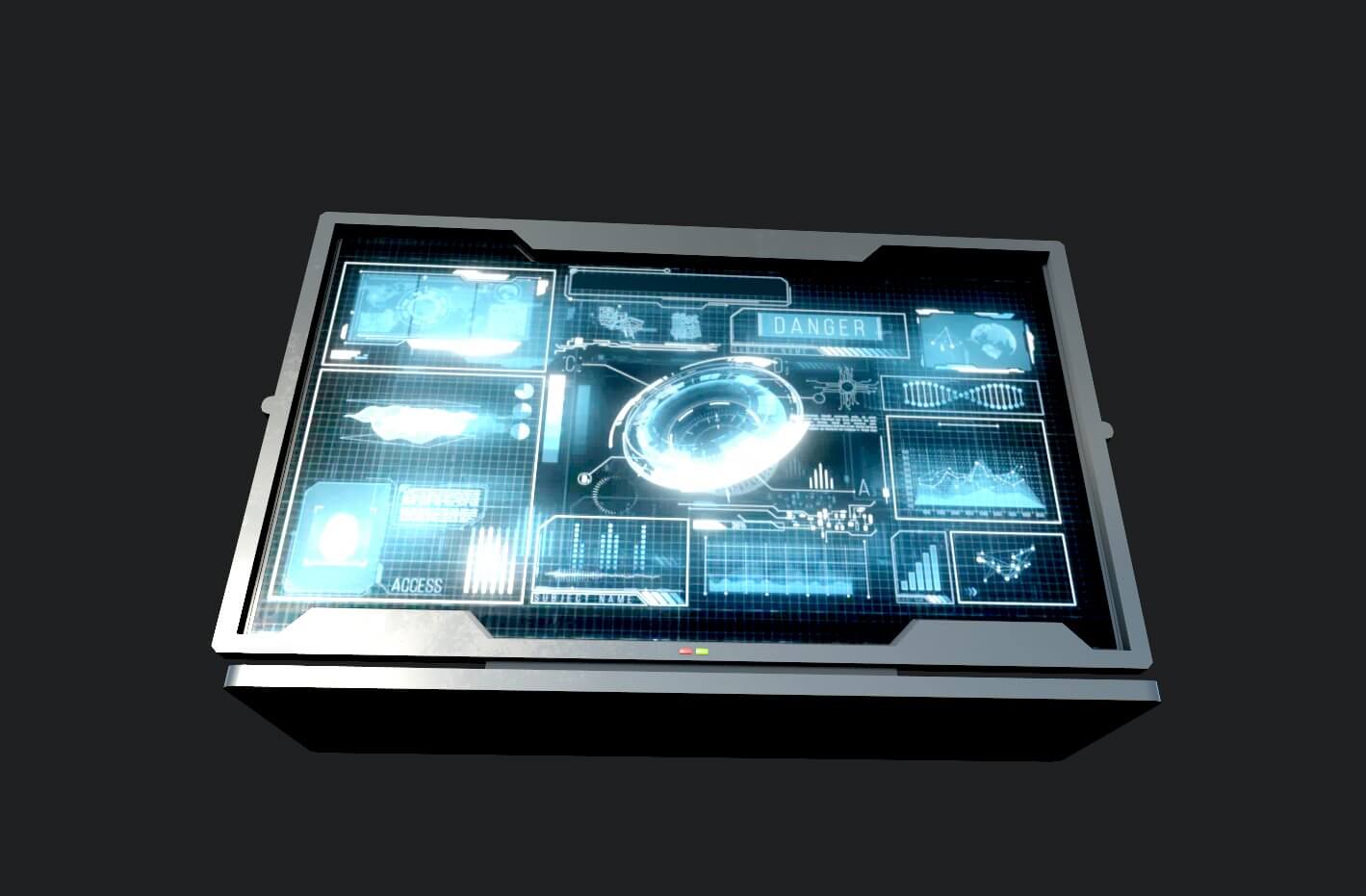 Generic Sci-Fi Monitor 3D Model by SimonTGriffiths