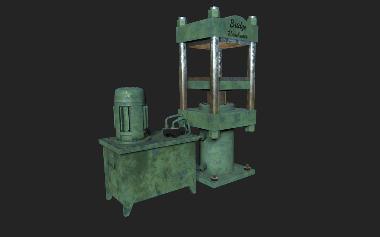 Hydraulic Press - 3D Model by SimonTGriffiths