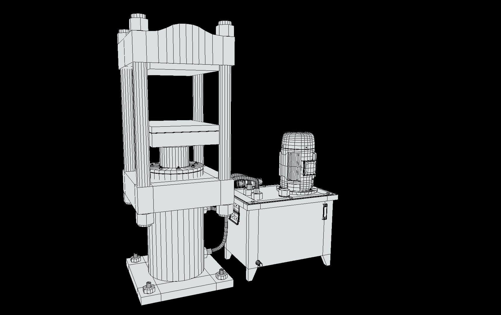 Hydraulic Press - 3D Model by SimonTGriffiths
