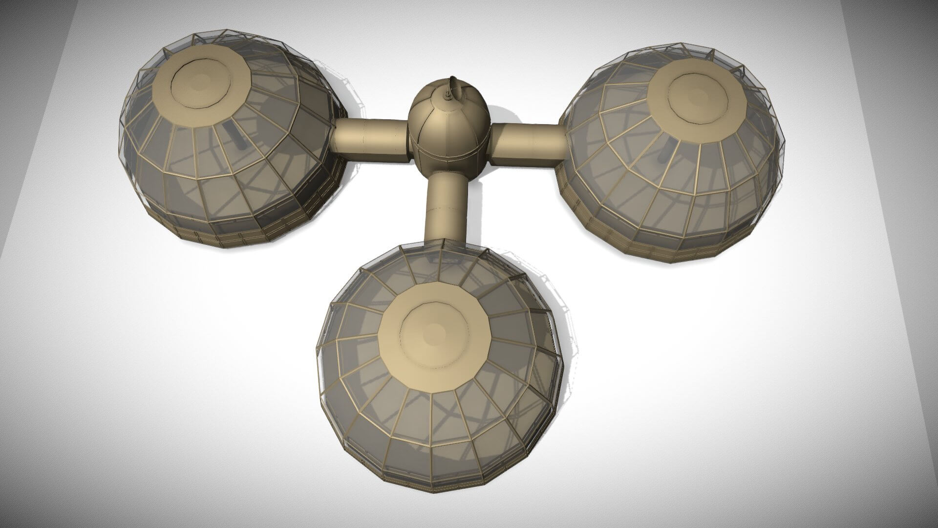 Moon Base Concept - 3D Model by SimonTGriffiths