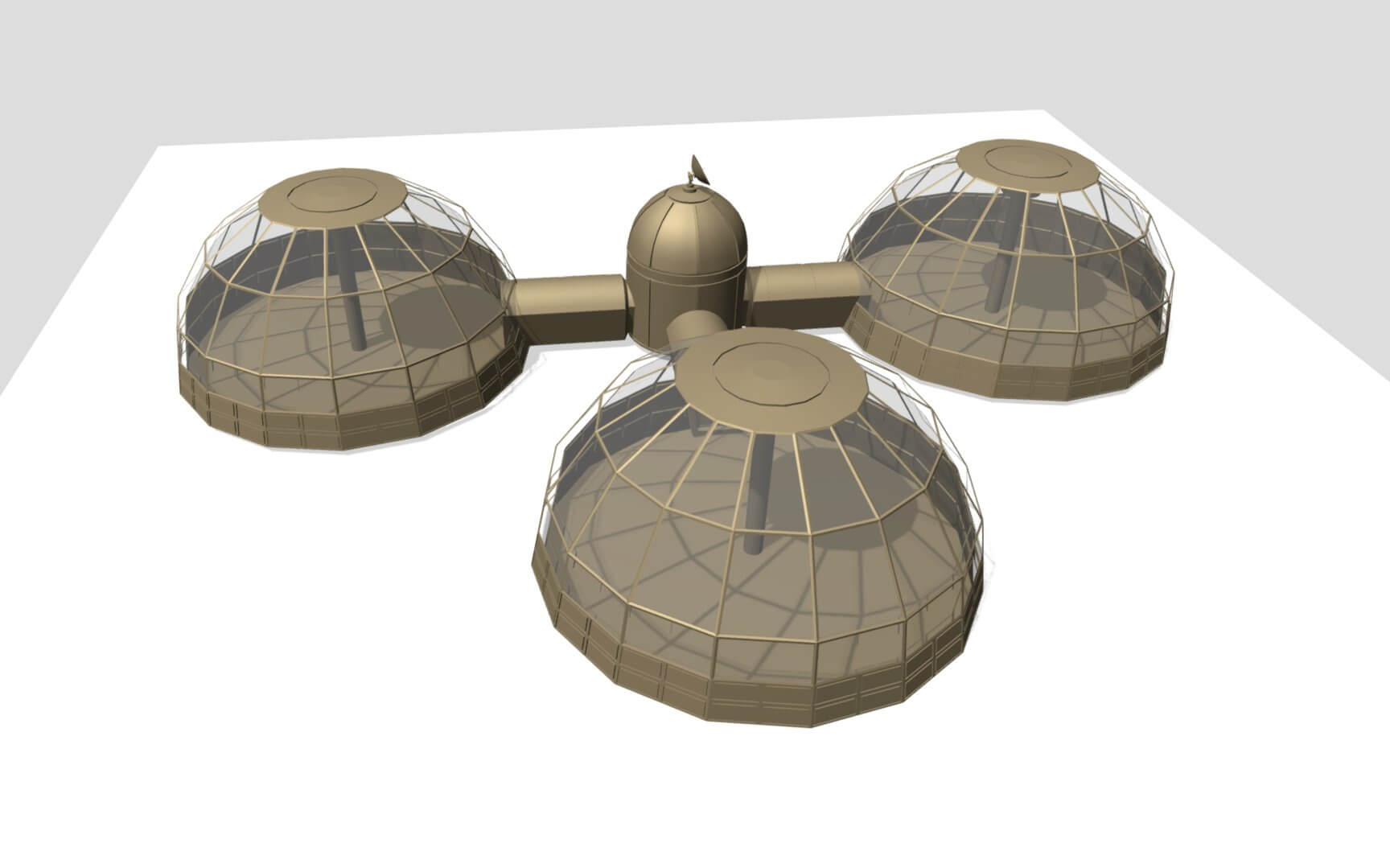 Moon Base Concept - 3D Model by SimonTGriffiths