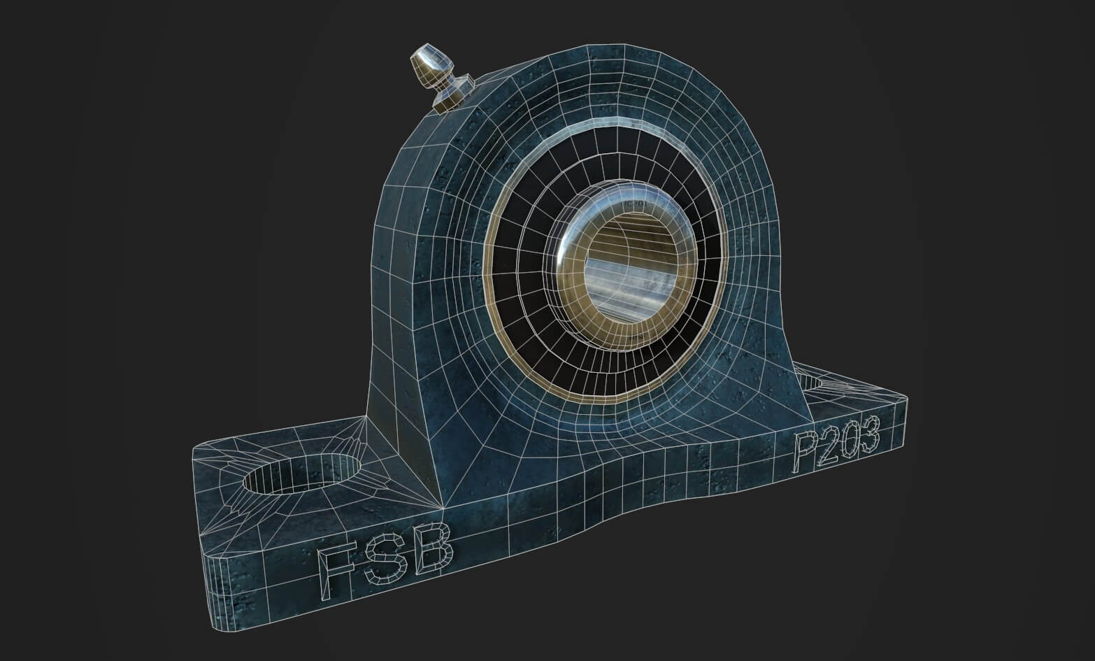 Pillow Block Bearing - 3D Model by SimonTGriffiths