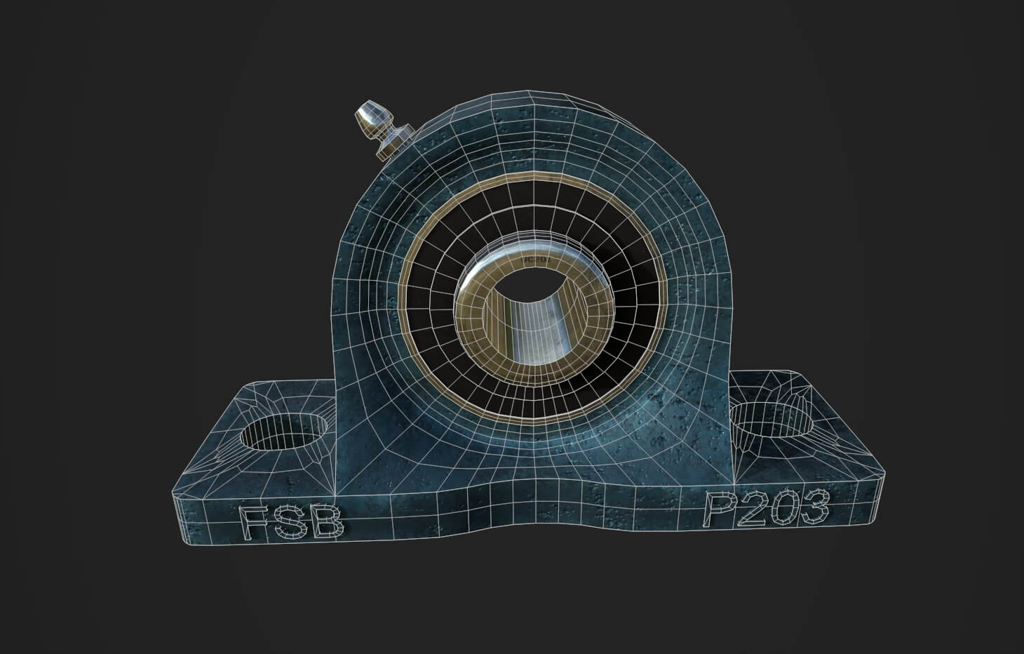 Pillow Block Bearing - 3D Model by SimonTGriffiths