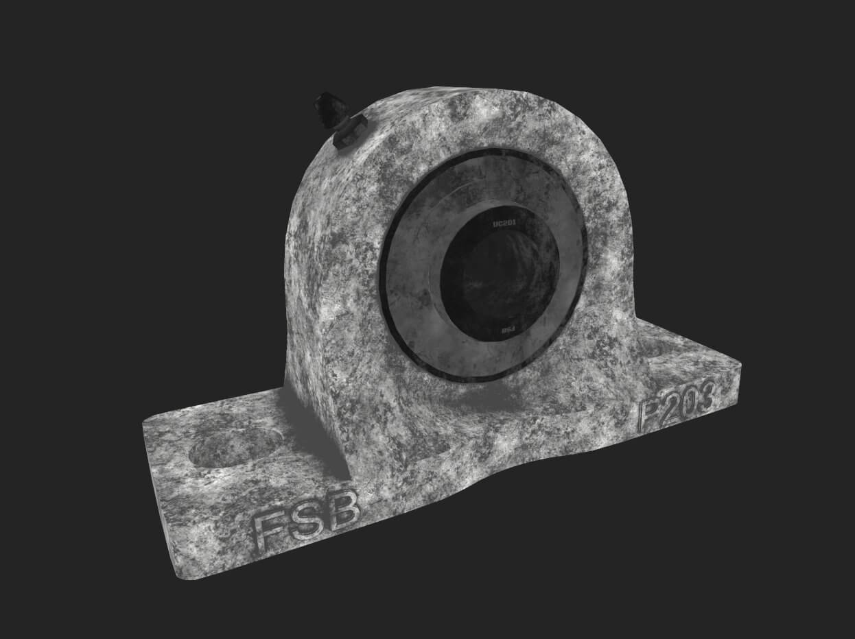 Pillow Block Bearing - 3D Model by SimonTGriffiths