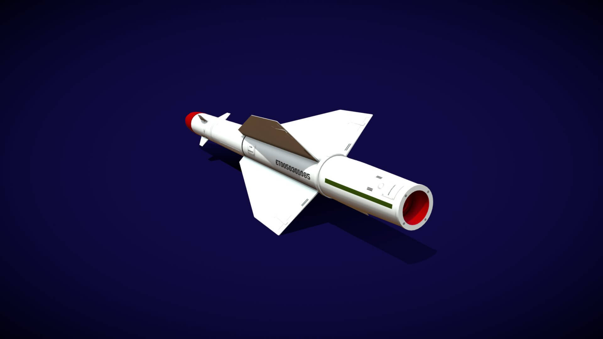 R-8RM Missile 3D Model by SimonTGriffiths